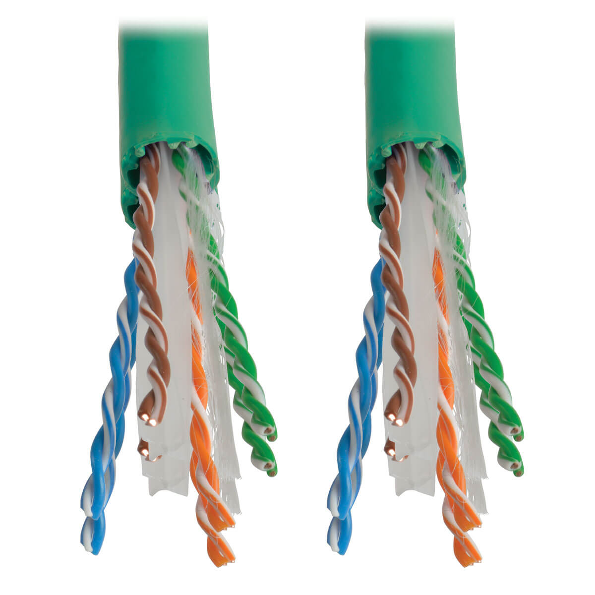 Cat6 Gigabit Bulk Solid-Core Plenum Cable, Green, 1000-ft | Eaton