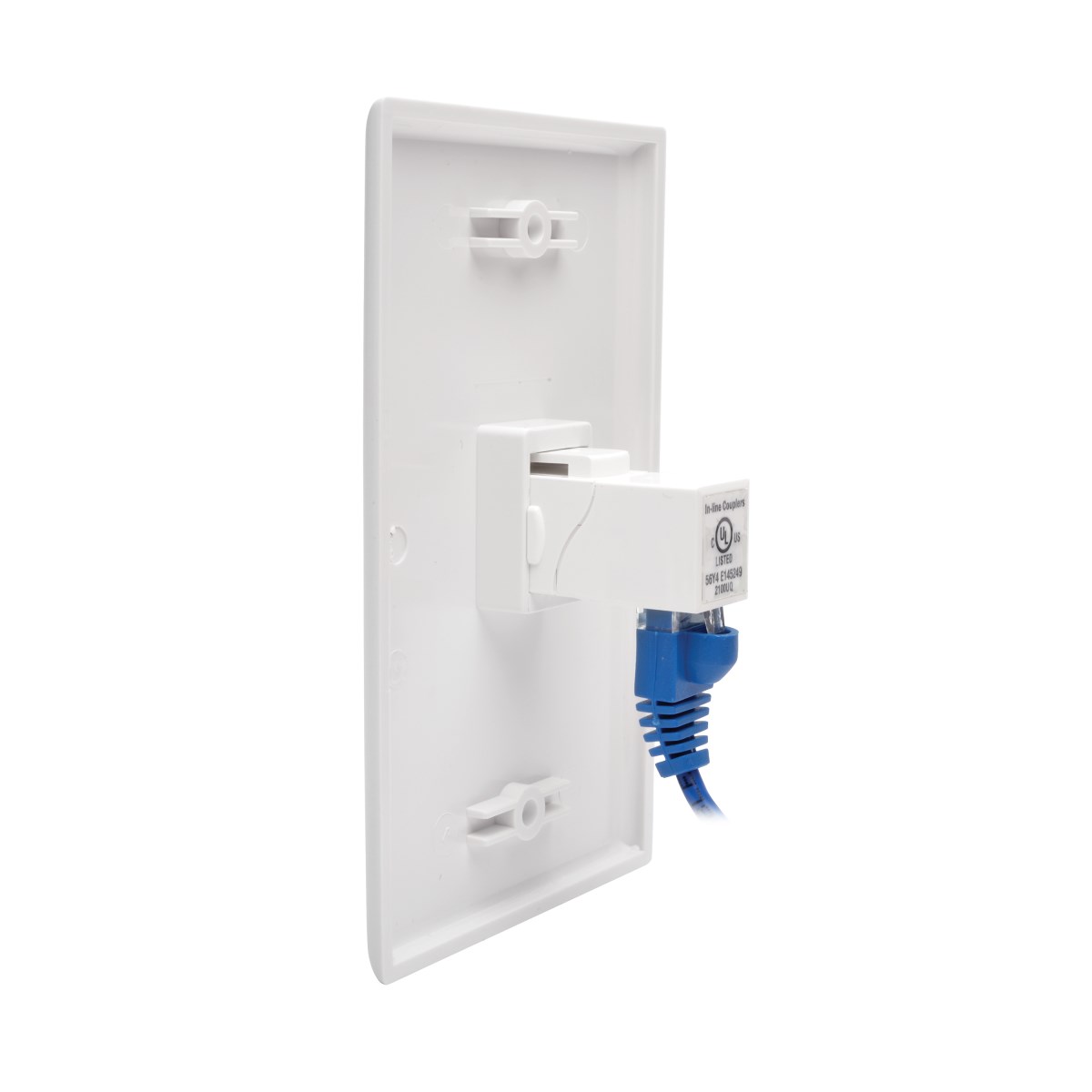 Cat6a Straight-Through Modular In-Line Snap-In Coupler, RJ45 | Eaton