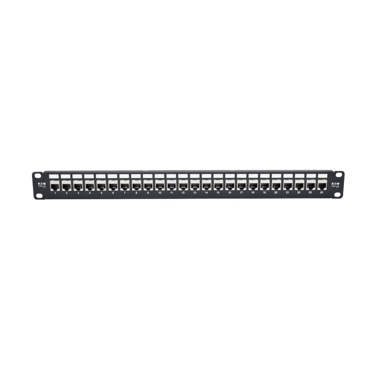 24-Port 1U Rack-Mount STP Shielded Cat6a Patch Panel | Eaton