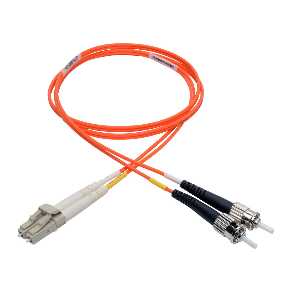 Duplex Multimode 62.5/125 Fiber Optic Cable LC-ST, 1M 3-ft | Eaton