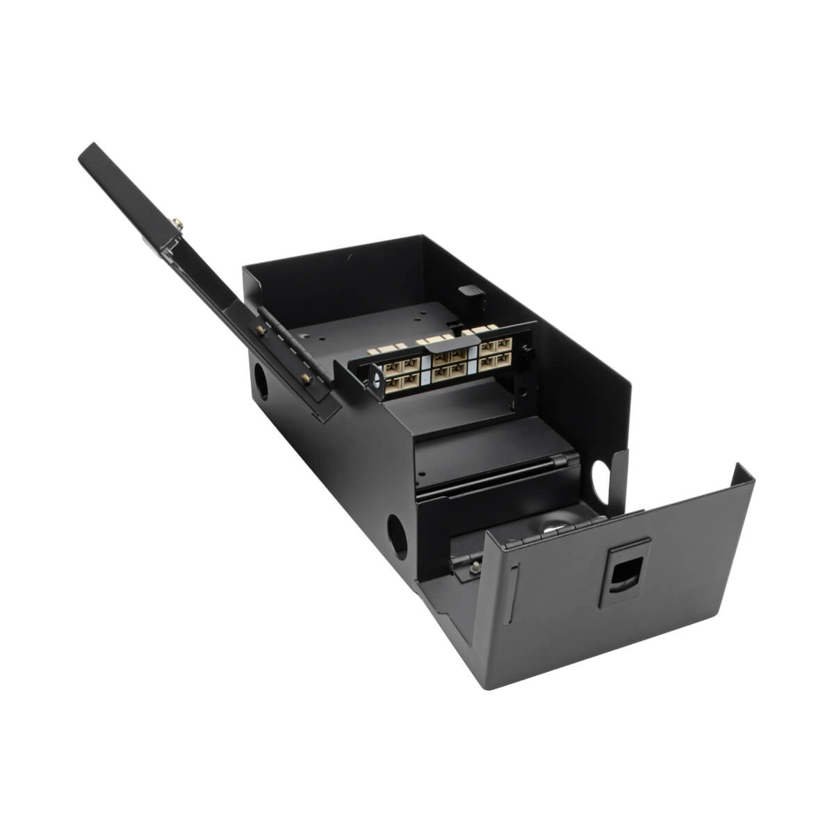 Wall-Mount Fiber Optic Distribution Enclosure, 2-Panel Capacity | Eaton