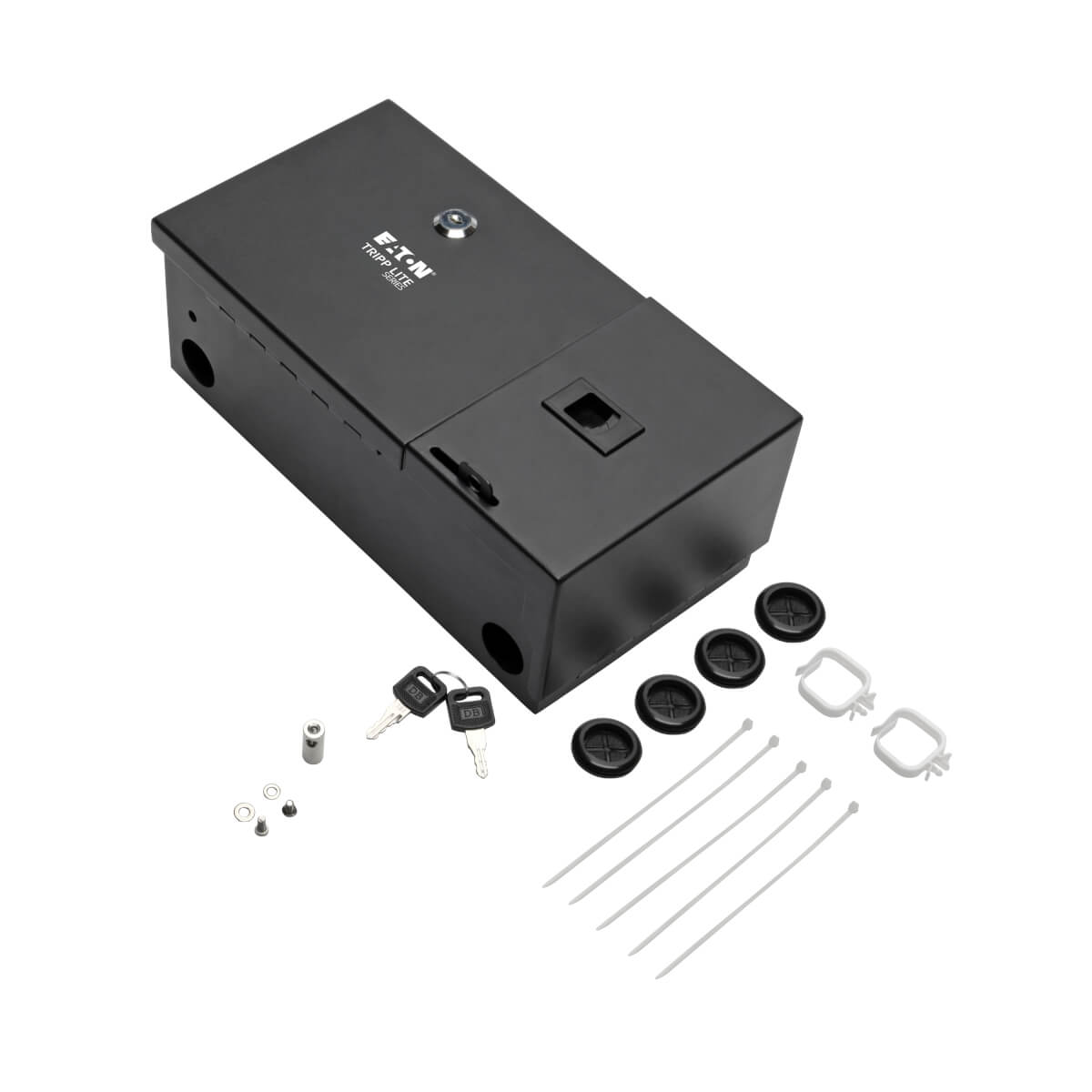 Wall-Mount Fiber Optic Distribution Enclosure, 2-Panel Capacity | Eaton