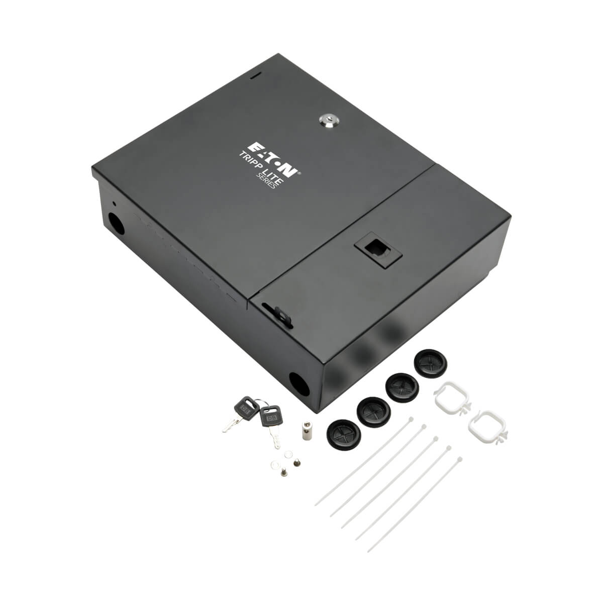 Wall-Mount Fiber Optic Distribution Enclosure, 4-Panel Capacity | Eaton