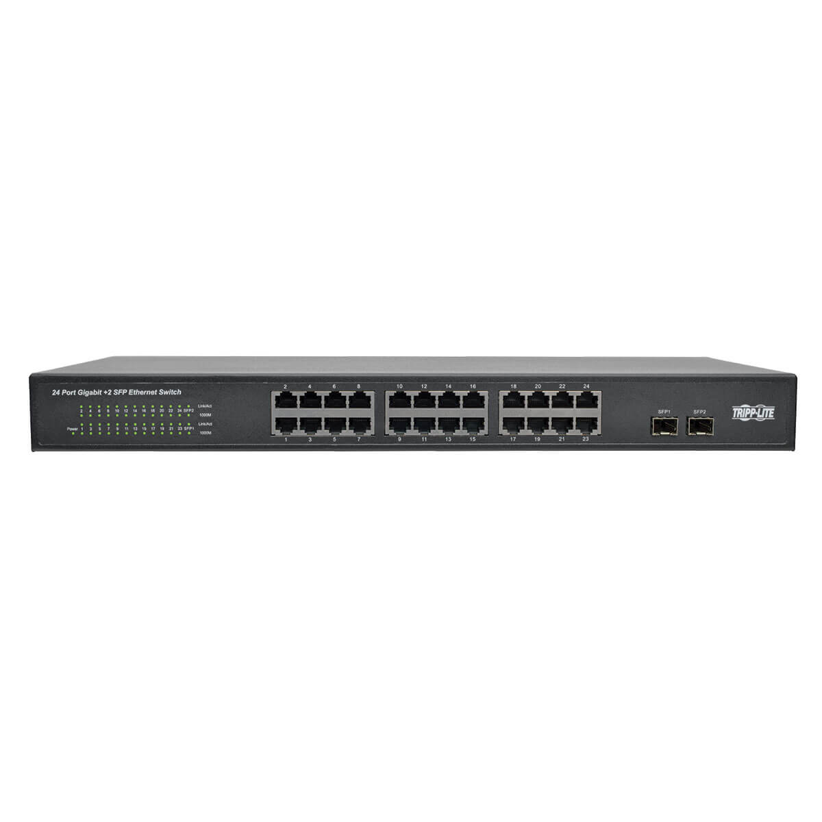 24-Port 1U/Desktop Gigabit Ethernet Unmanaged Switch, 2 Gigabit SFP ...