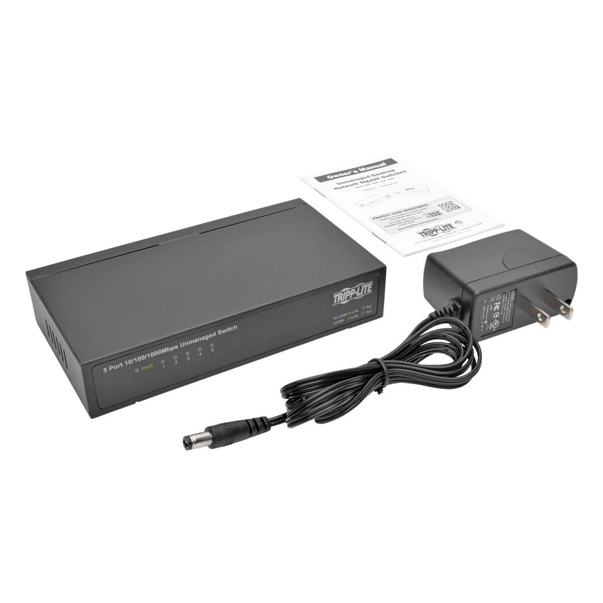 5-Port 10/100/1000 Mbps Desktop Gigabit Ethernet Unmanaged Switch ...
