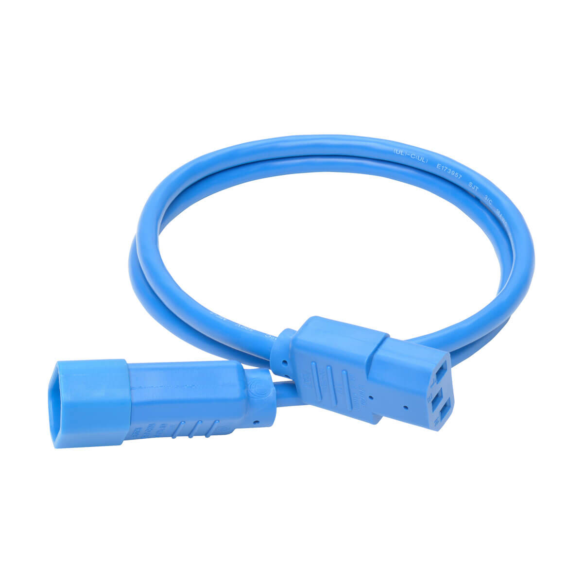 C14 to C13 Computer Power Cord, 3 ft, Blue | Eaton