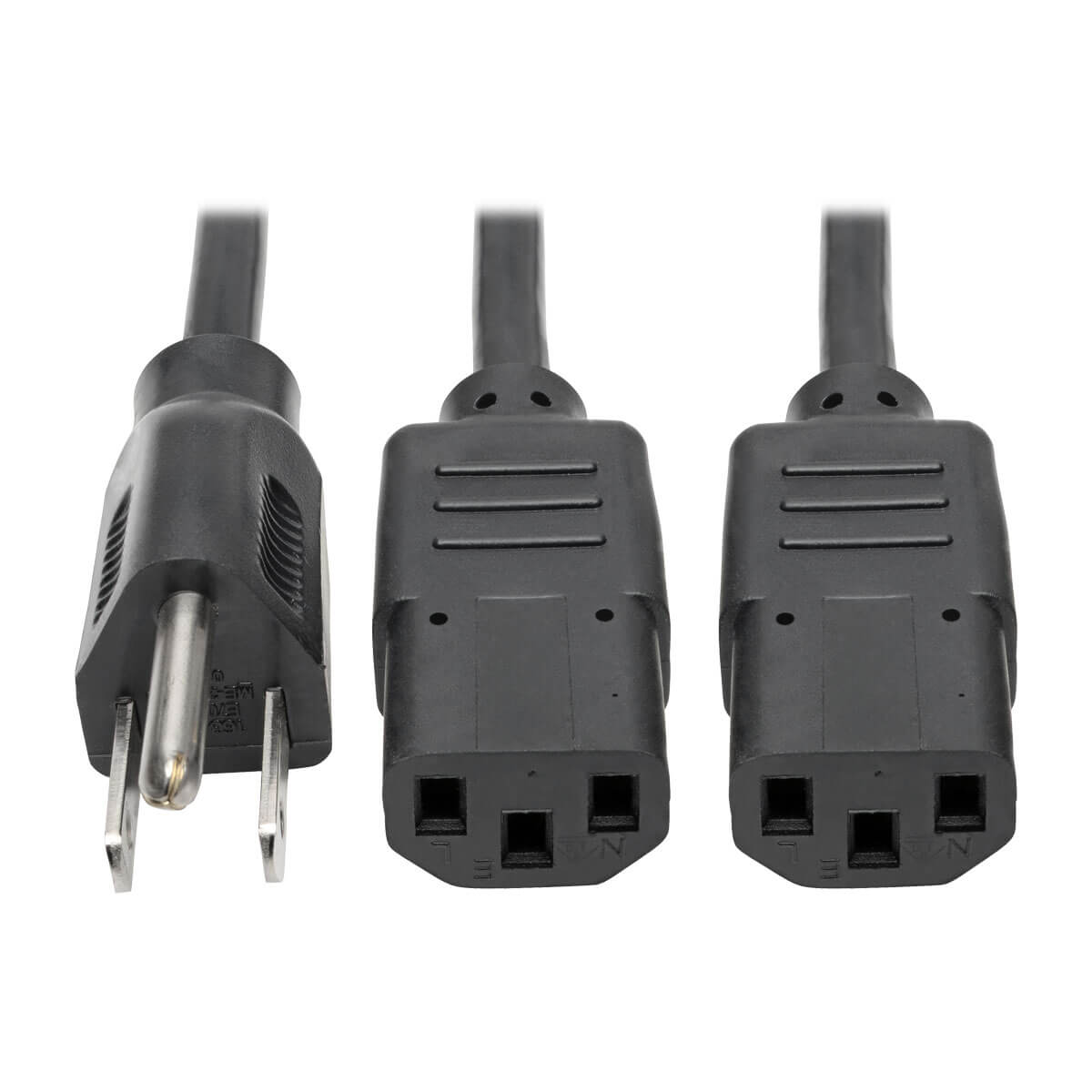 Power Cord Splitter, 5 15P to C13, 6 ft, 10A, 125V, 18 AWG | Eaton