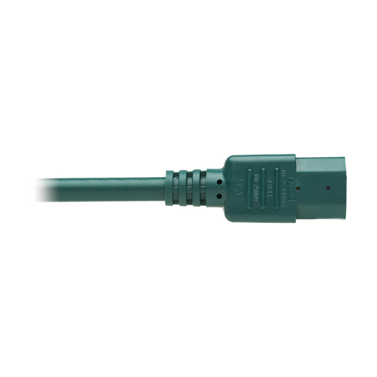 C14 to C15 Power Cable, Heavy Duty, 2 ft, Green | Eaton Tripp Lite