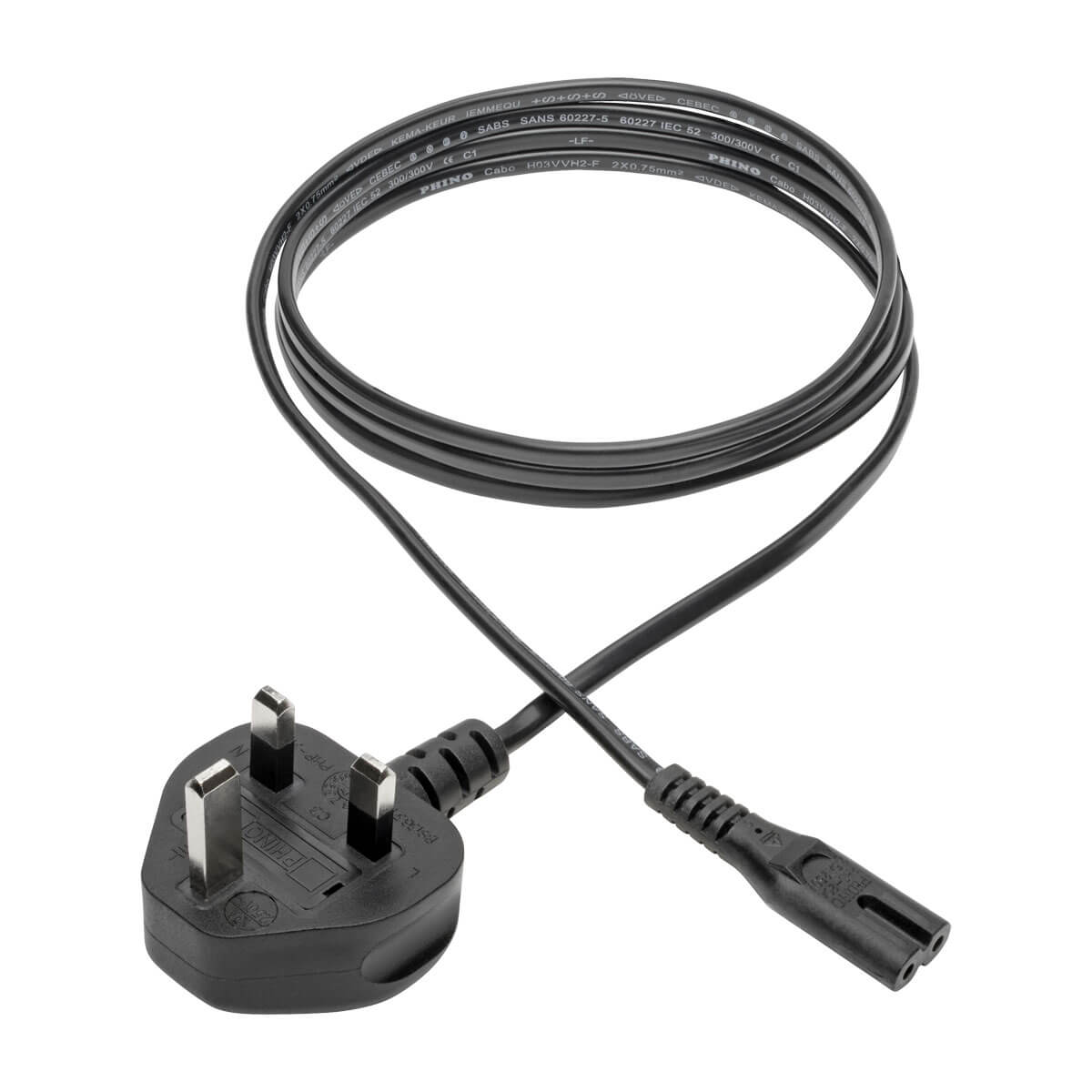 UK Plug to C7, UK Computer Power Cord, BS1363 to C7, 6-ft | Eaton