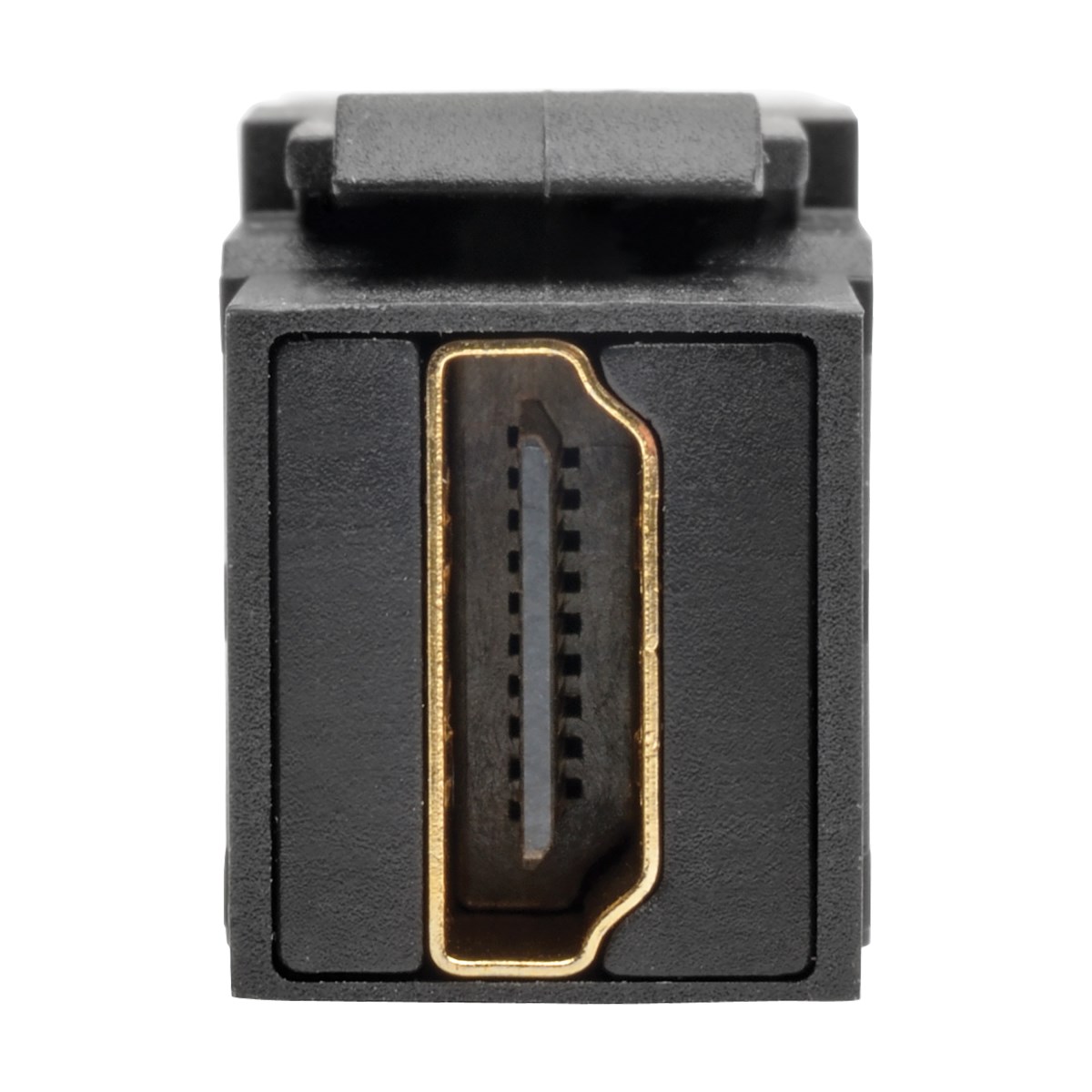 HDMI All-in-One Keystone/Panel Mount Angled Coupler, Black | Eaton
