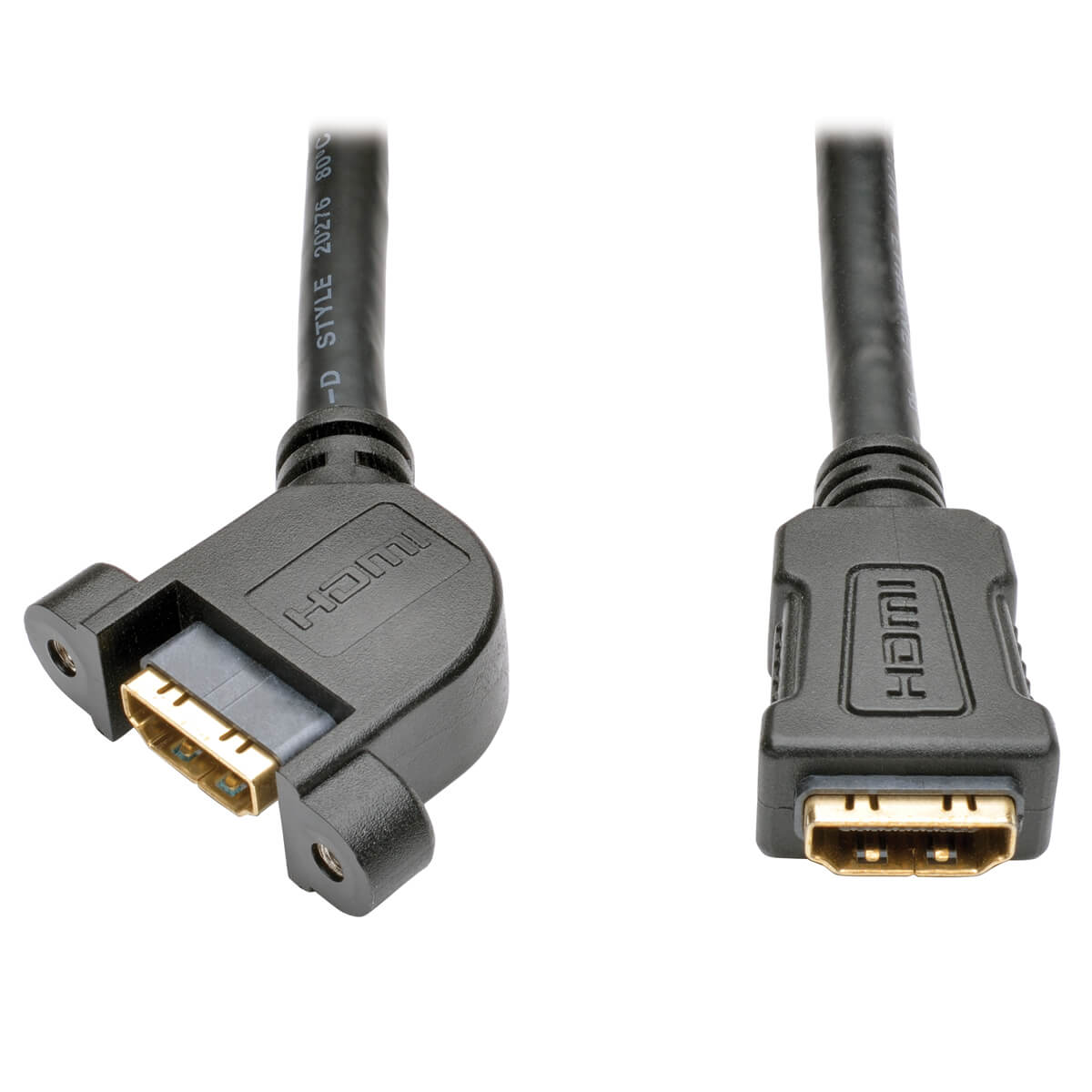 High-Speed HDMI Cable, Ethernet, Panel Mount, 1-ft. | Eaton