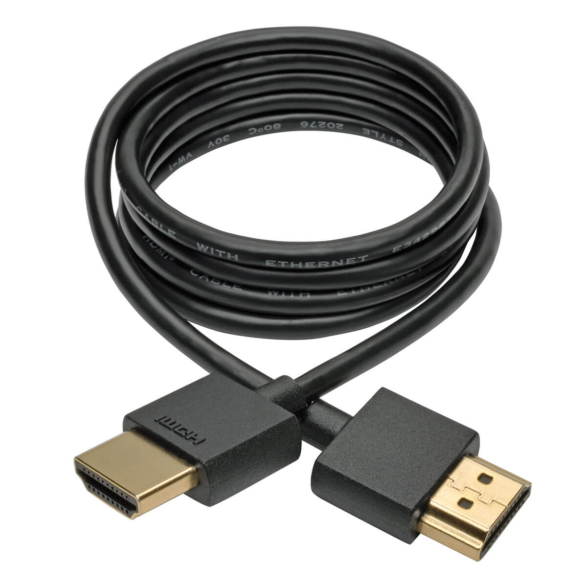 Slim High-Speed HDMI Cable, Ethernet, UHD 4K 60Hz, 3-ft. | Eaton