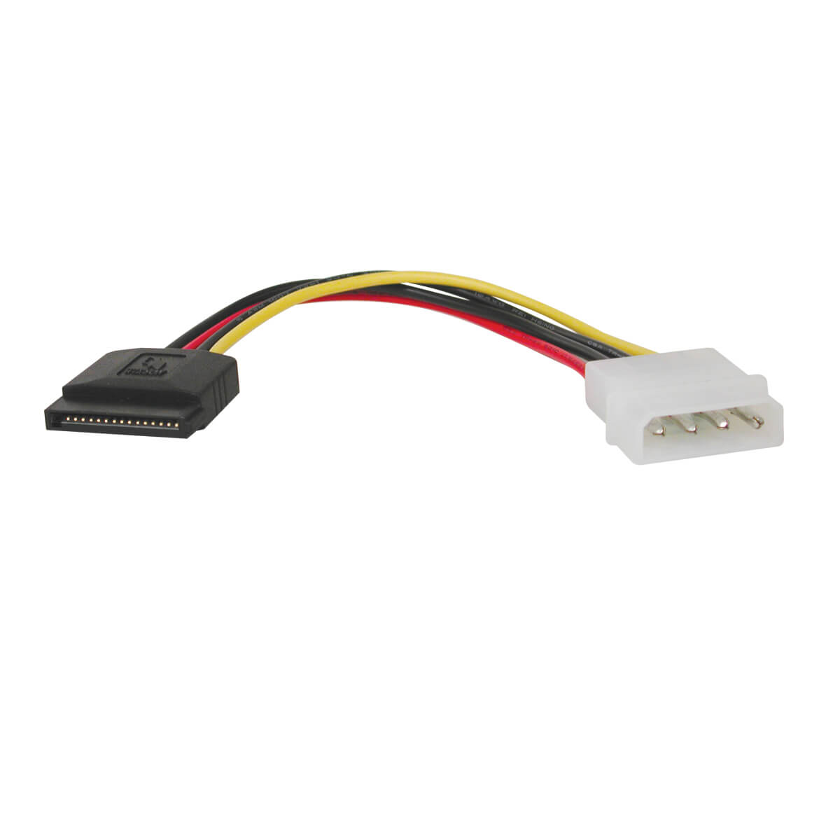 15-Pin SATA (Female) to 4-Pin (Male) Power Cable, 6 in. | Tripp Lite