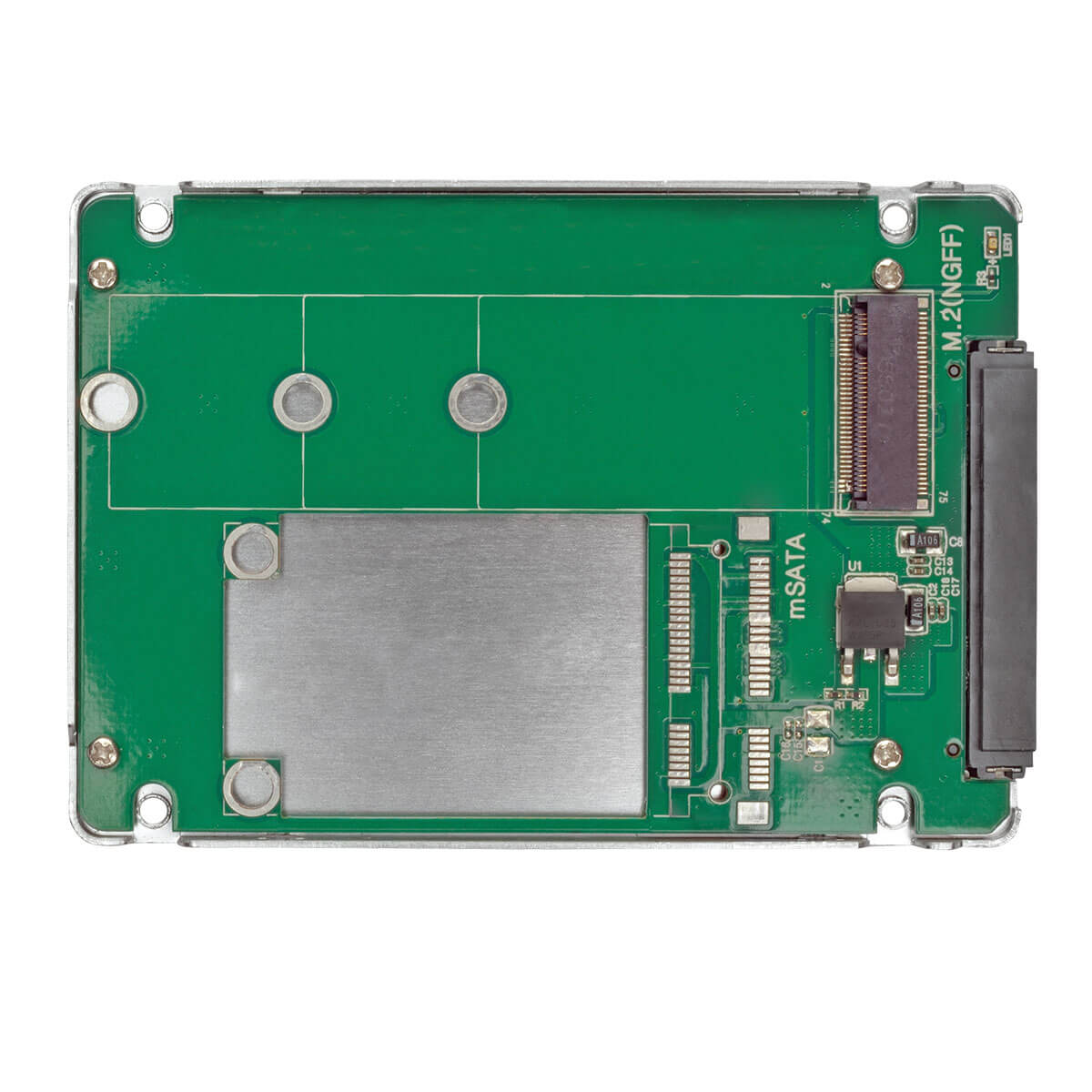 M.2 NGFF SATA SSD (B-Key) to 2.5 in. SATA Enclosure Adapter | Eaton