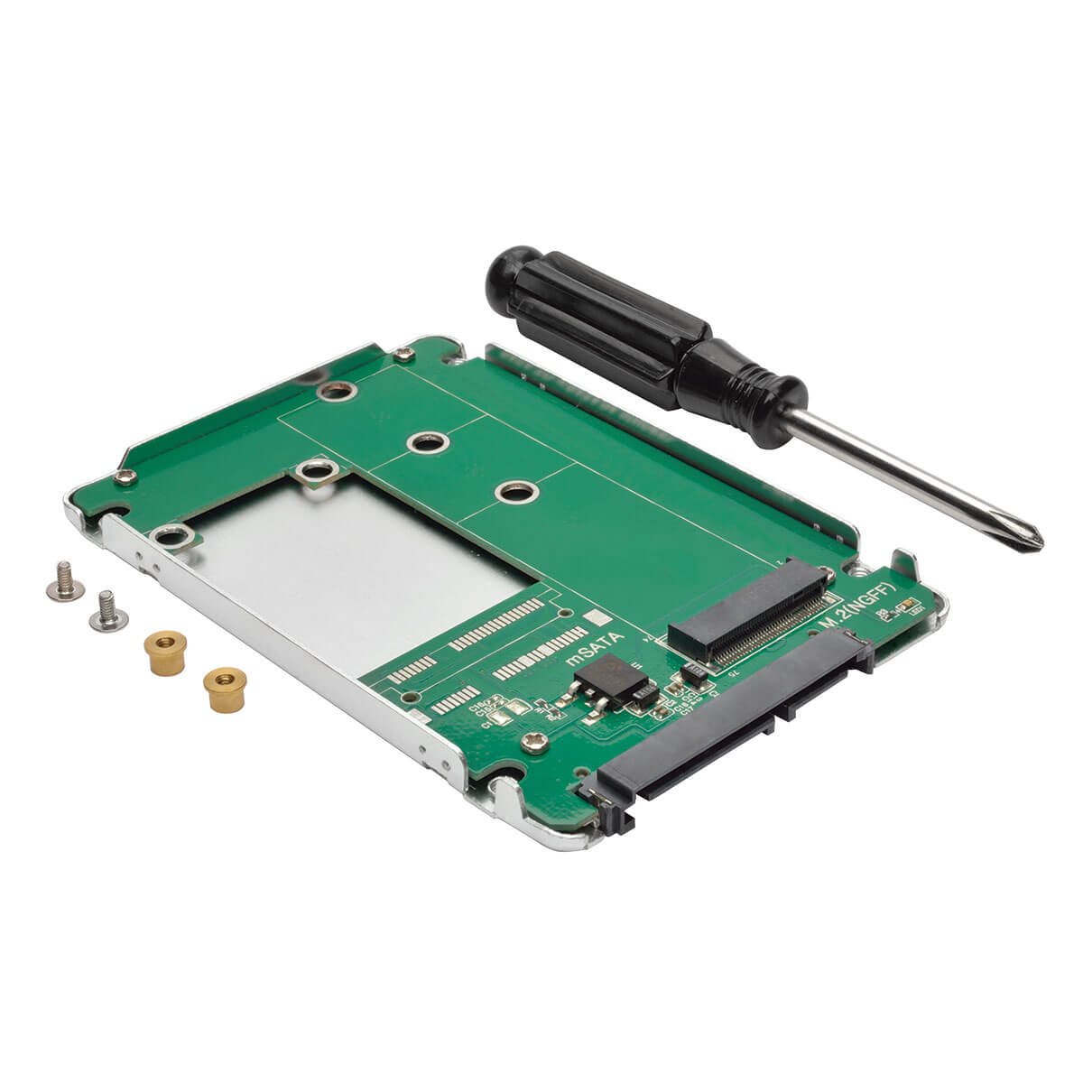 M.2 NGFF SATA SSD (B-Key) to 2.5 in. SATA Enclosure Adapter | Eaton
