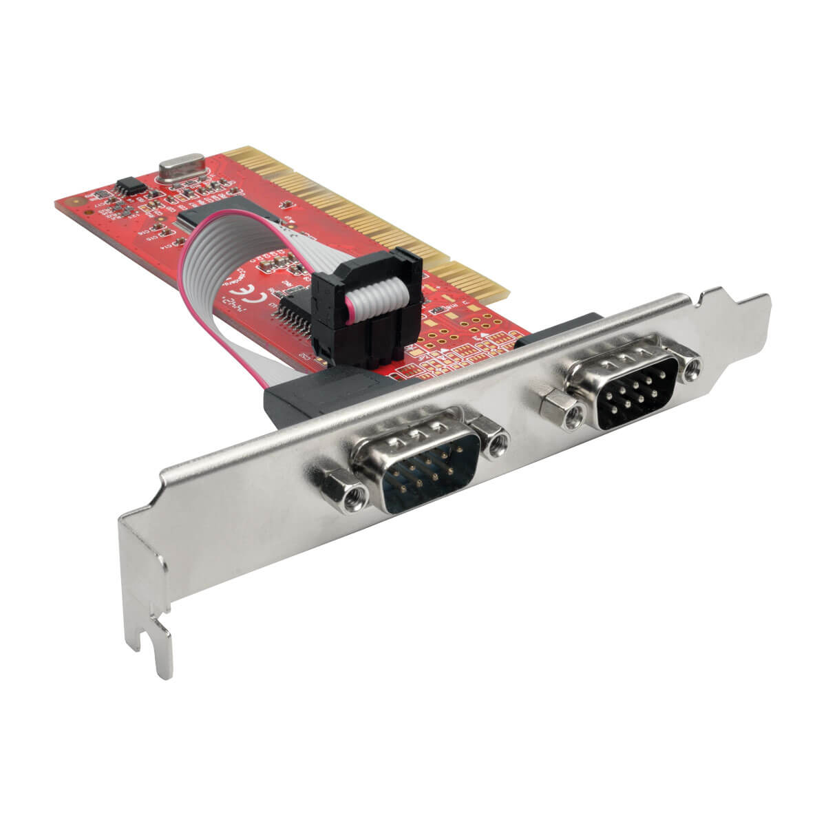 2-Port DB9 (RS-232) Serial PCI Card, 16550 UART, Full Profile | Eaton ...