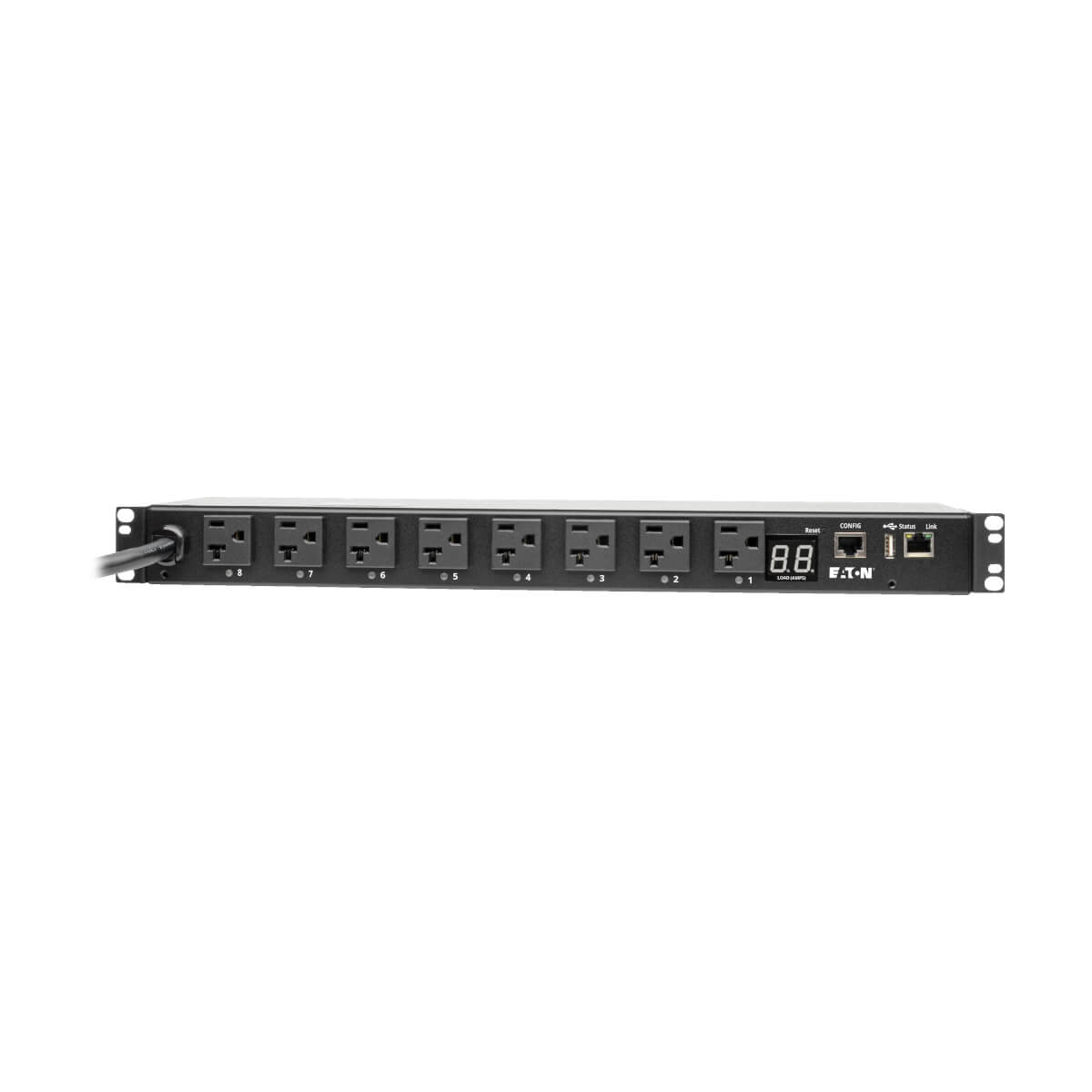 Single-Phase Switched PDU 120V, 8 5-15/20R Outlets, 12-ft Cord, TAA | Eaton