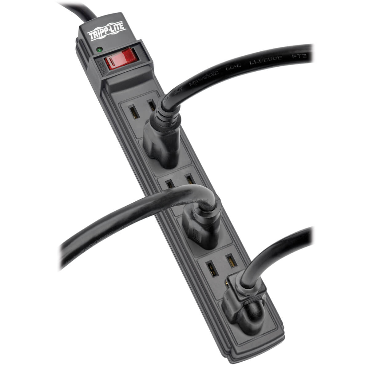 Power It! 6-Outlet Power Strip, 6 ft. Cord, Black Housing | Eaton