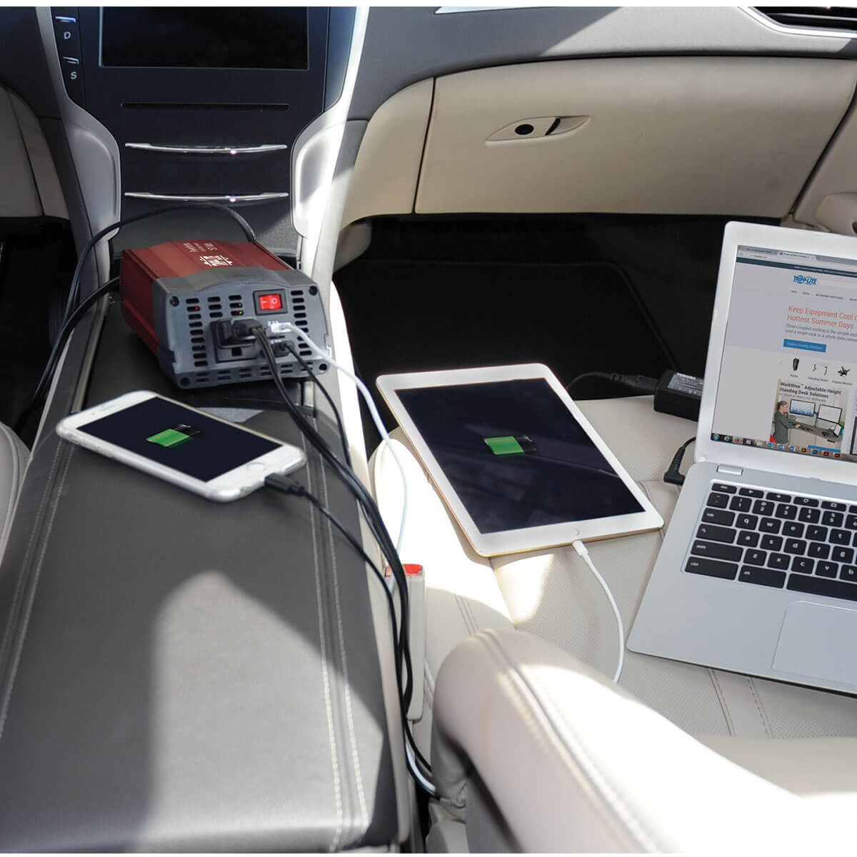 150W PowerVerter Ultra-Compact Car Inverter, AC Outlet, 2 USB Ports | Eaton