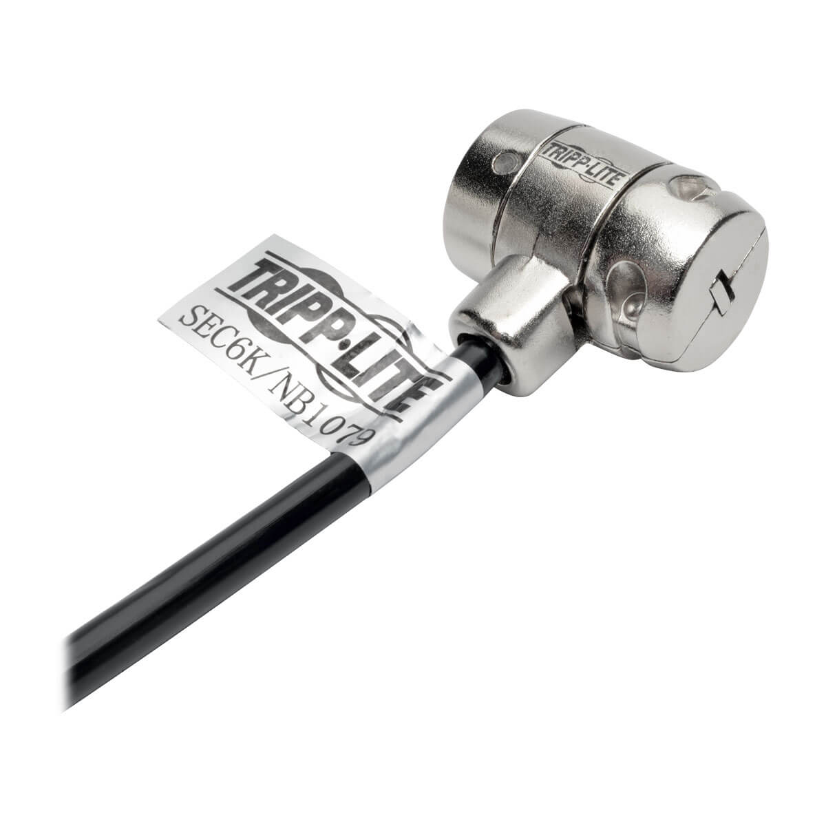 Security Lock for Laptops and Peripherals, Keyed, 6 ft. Cable | Eaton