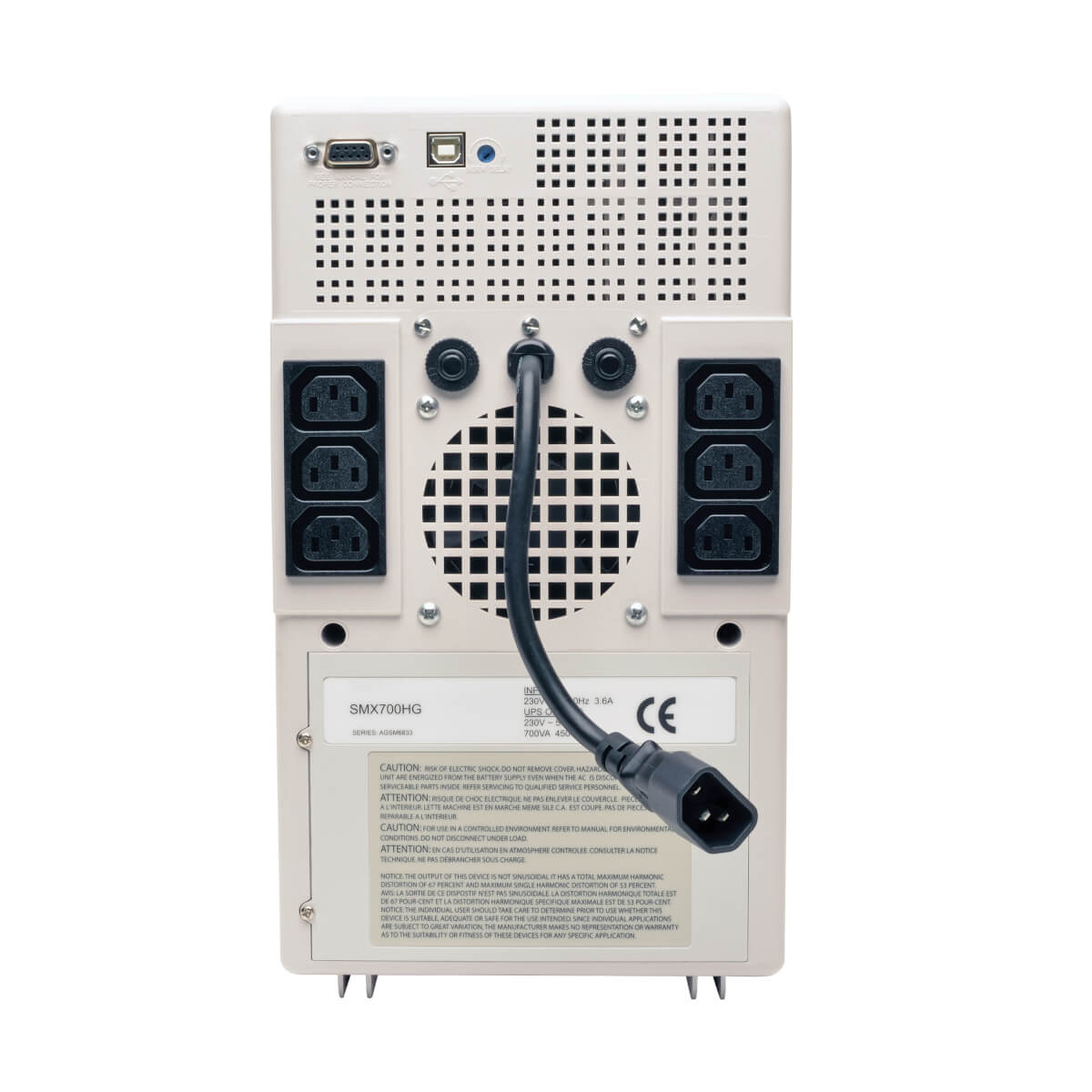 230V 700VA 450W Medical Line-Interactive Tower UPS with 6 Outlets, Full ...