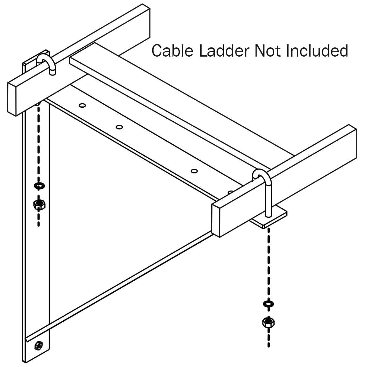 Server Rack Triangular Wall Support Kit | Eaton