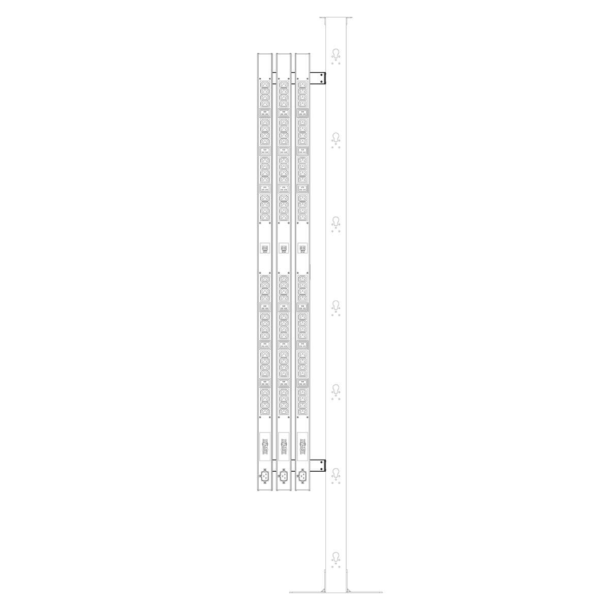 Trip Lite Server Rack Vertical PDU Mounting Bracket Kit | Eaton