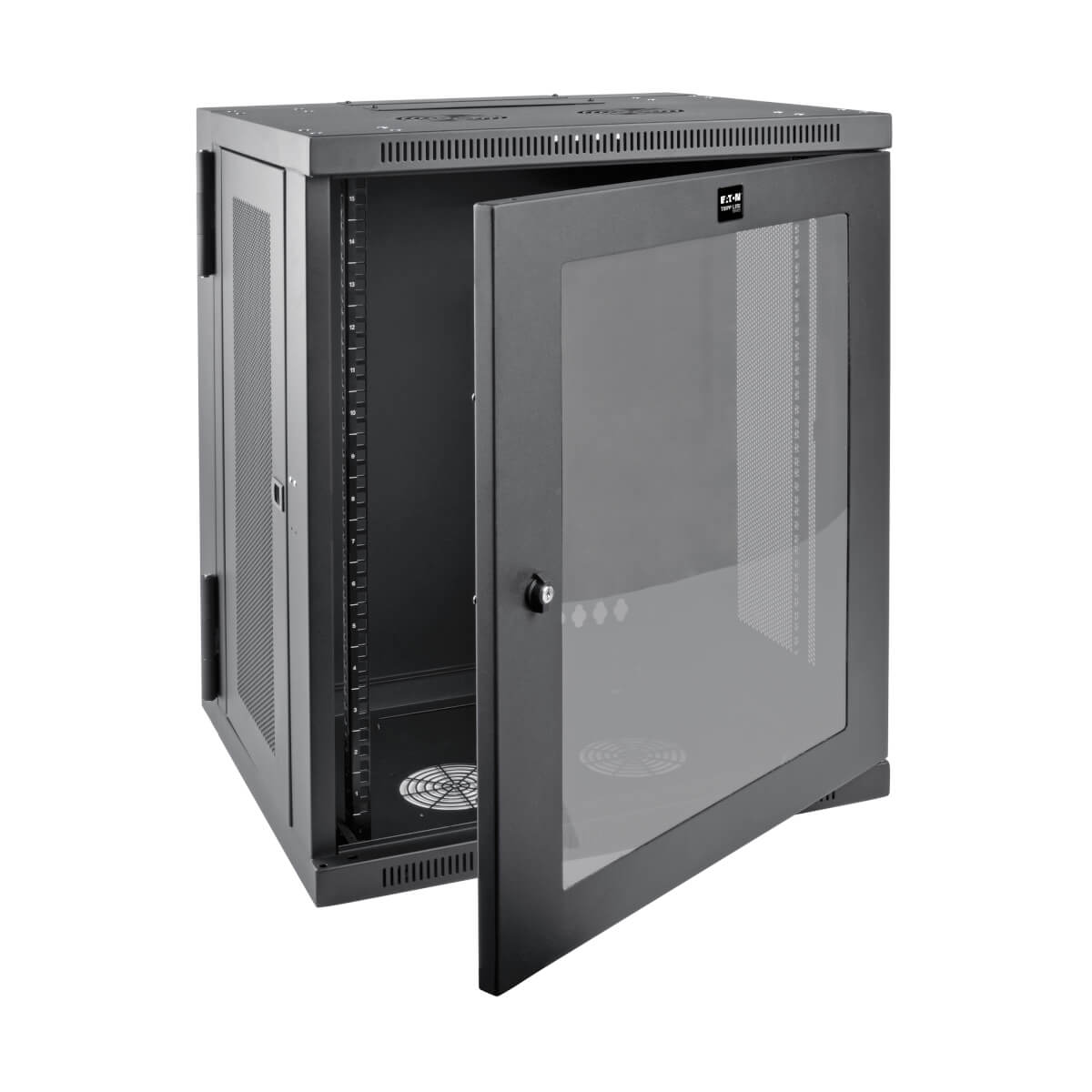 15U Server Rack Cabinet, Switch-Depth, Wall-Mount, Window | Eaton