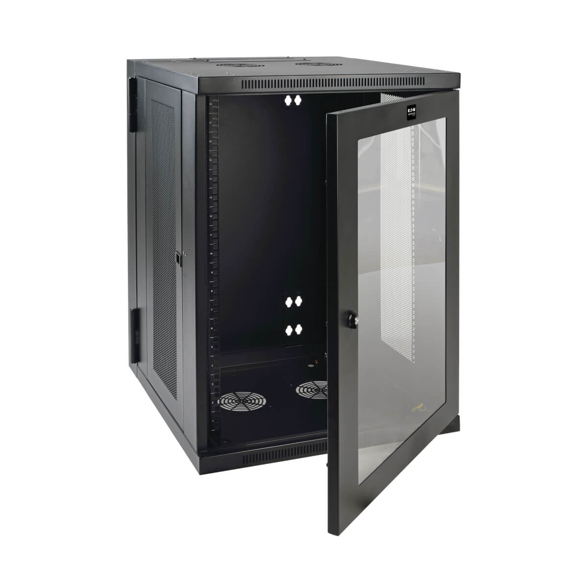 18U Server Rack Cabinet, Switch-Depth, Wall-Mount, Window | Eaton