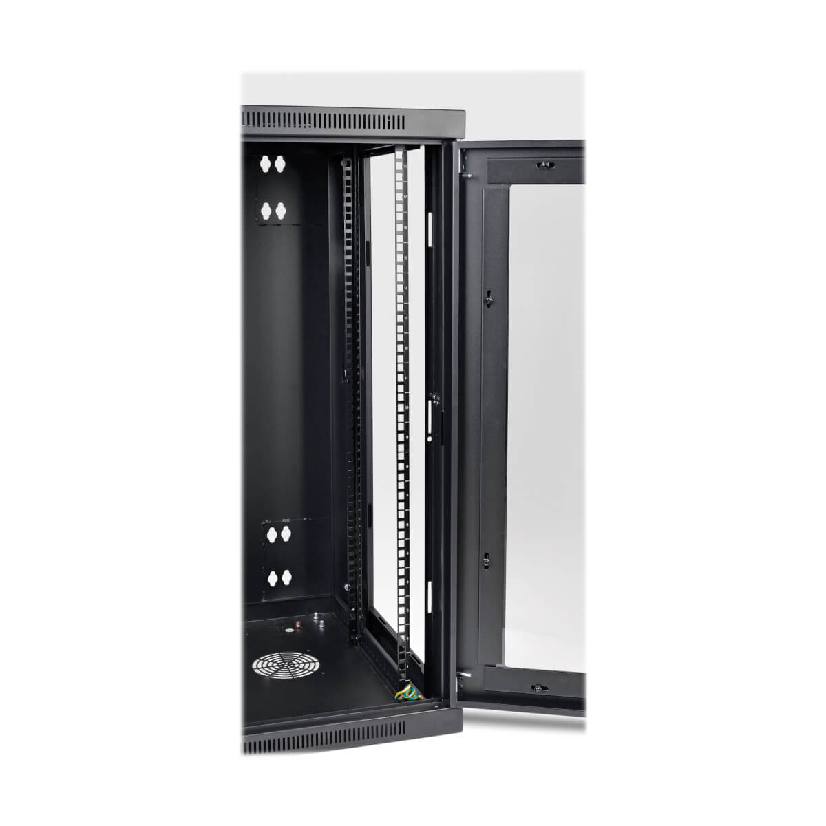 18U Server Rack Cabinet, Switch-Depth, Wall-Mount, Window | Eaton