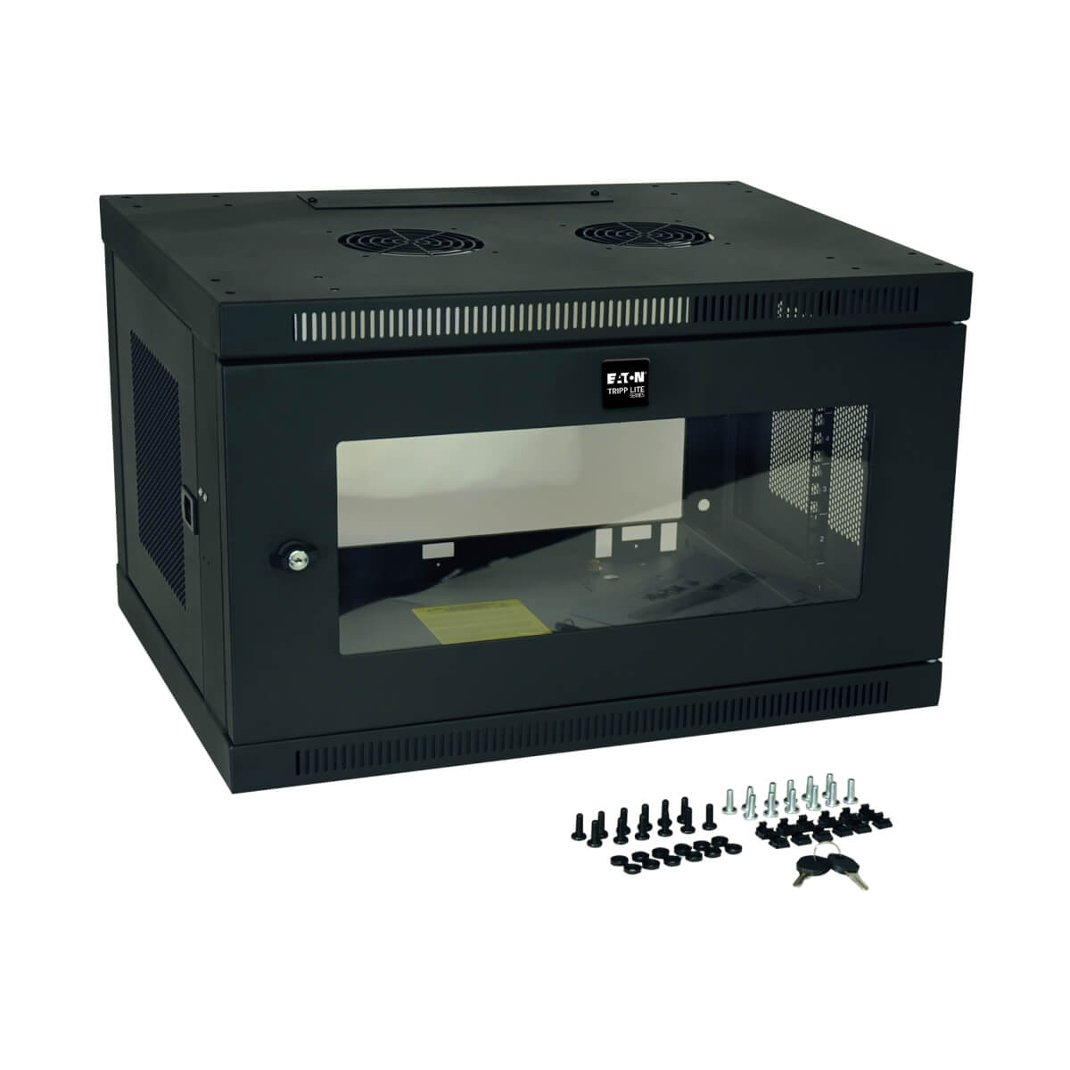 6U Server Rack Cabinet, Switch-Depth, Wall-Mount, Window | Eaton