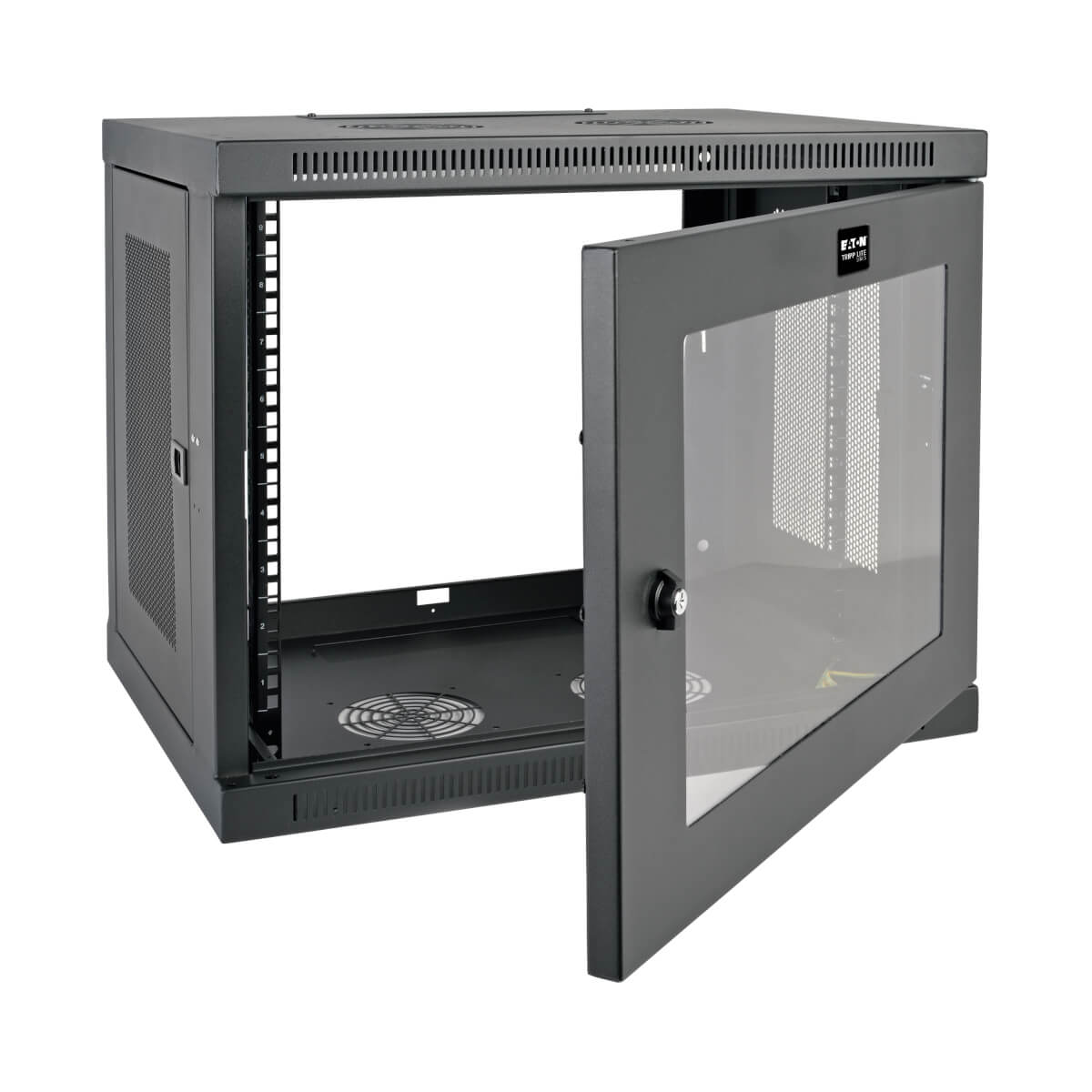 9U Server Rack Cabinet, Switch-Depth, Wall-Mount, Window | Eaton
