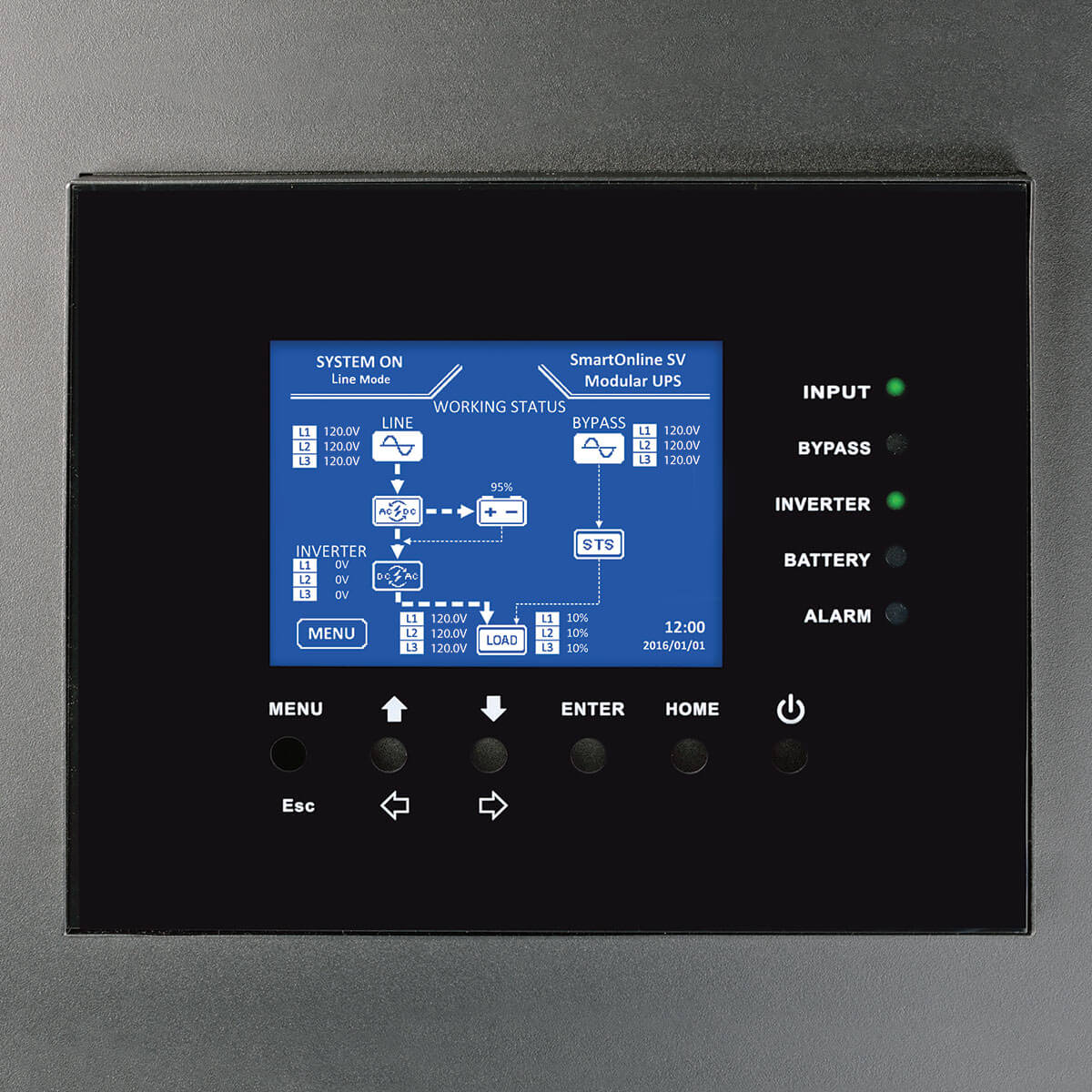 3-Phase 60kVA Modular Double-Conversion 208/120V 50/60 Hz UPS, 3 ...