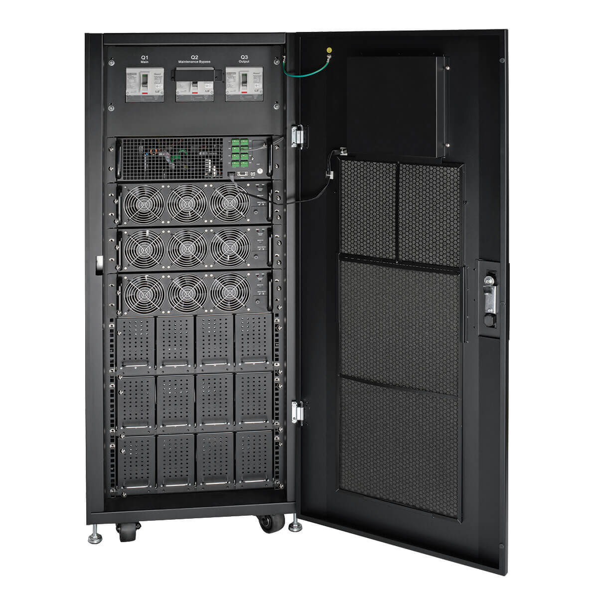 3-Phase 30kVA 400/230V 50/60Hz Modular Double-Conversion UPS, 3-Battery ...