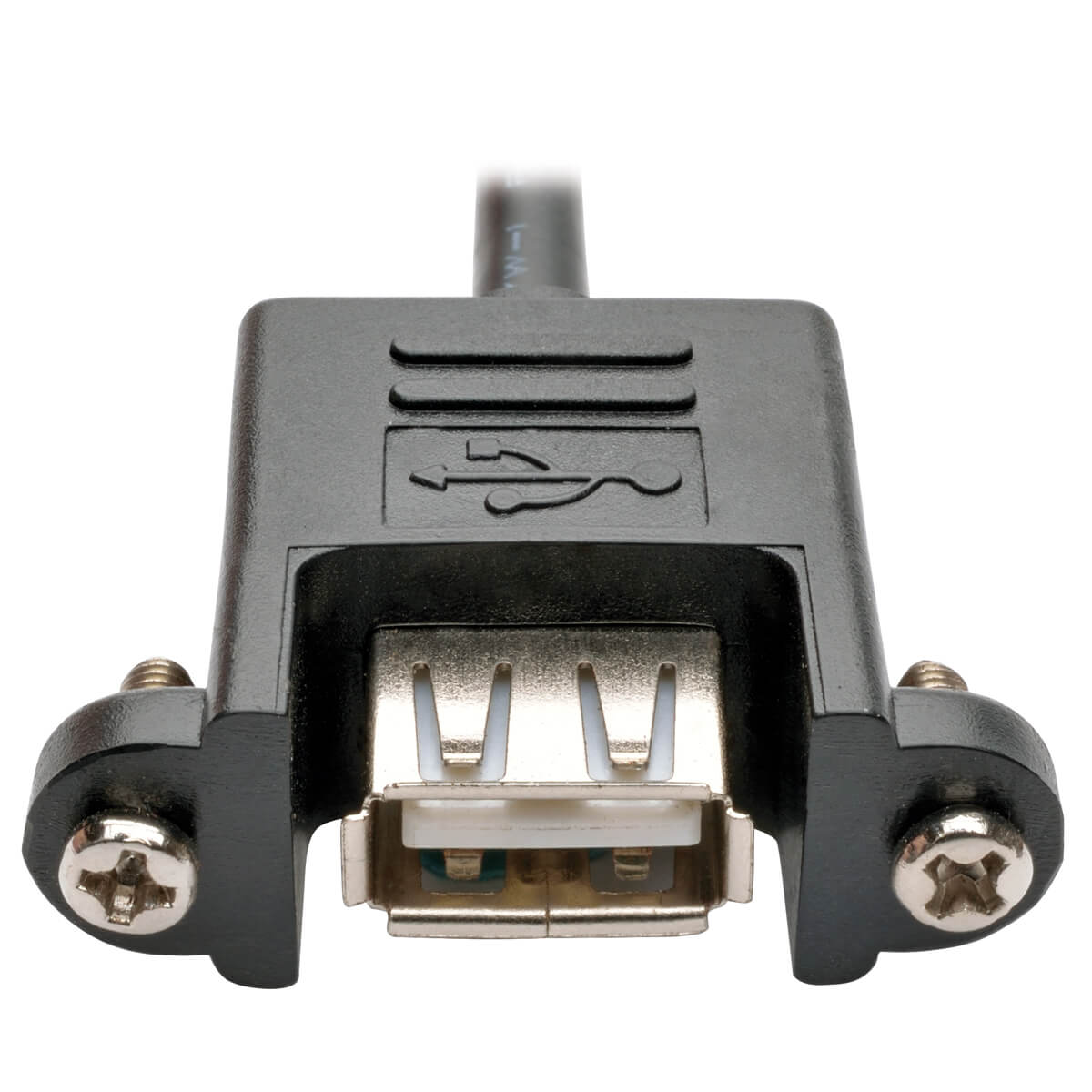 USB 2.0 Panel Mount Cable, 5-Pin IDC to USB Type-A, 3-ft. | Eaton