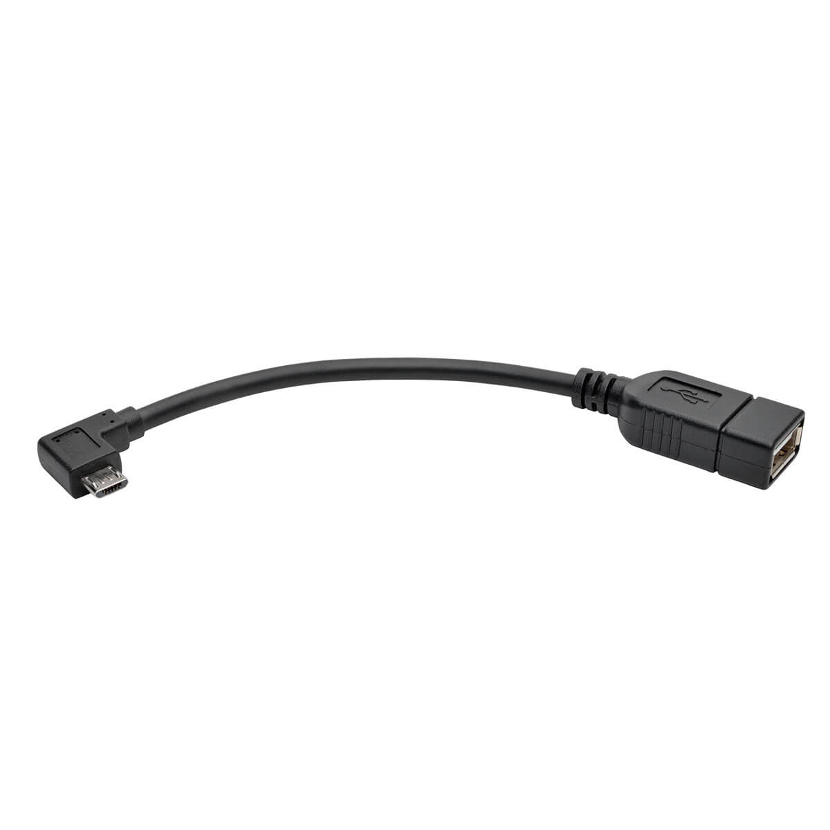Micro USB to OTG Host Adapter Cable, Micro-B to USB-A, 6 in | Eaton