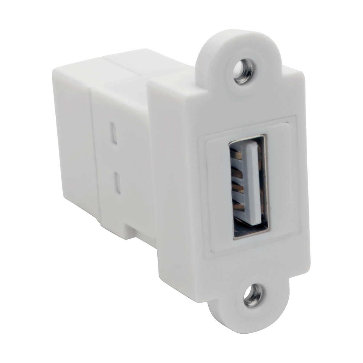USB Panel Mount Coupler, USB 2.0, F/F, White | Eaton