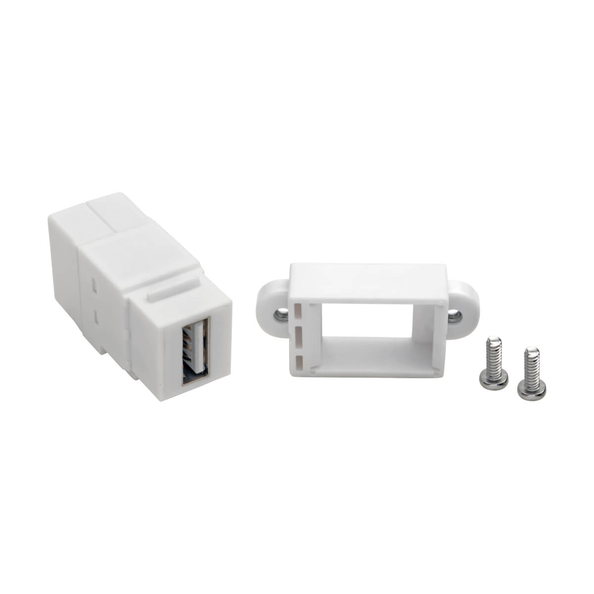 USB Panel Mount Coupler, USB 2.0, F/F, White | Eaton