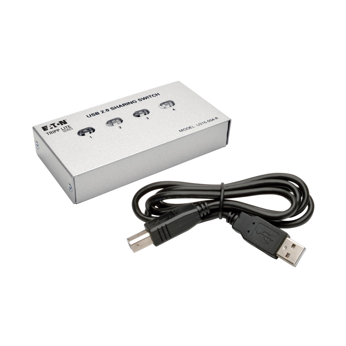 4-Port USB 2.0 Printer Peripheral Sharing Switch | Eaton