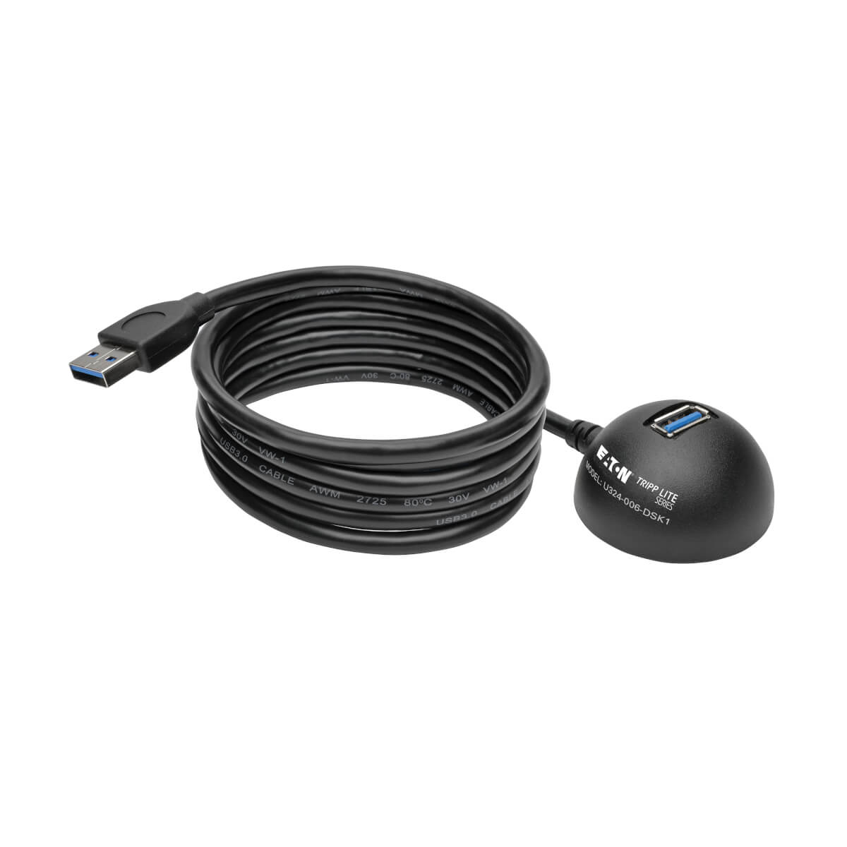 1-Port USB 3.0 SuperSpeed Desktop Extension Cable, 6 ft. | Eaton