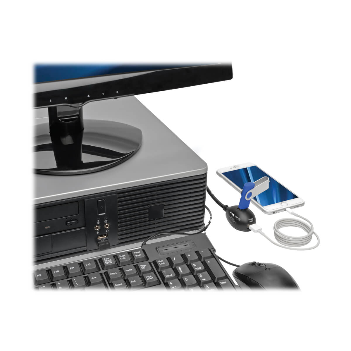 2-Port USB 3.0 SuperSpeed Desktop Extension Cable (M/2xF), 6 ft. | Eaton