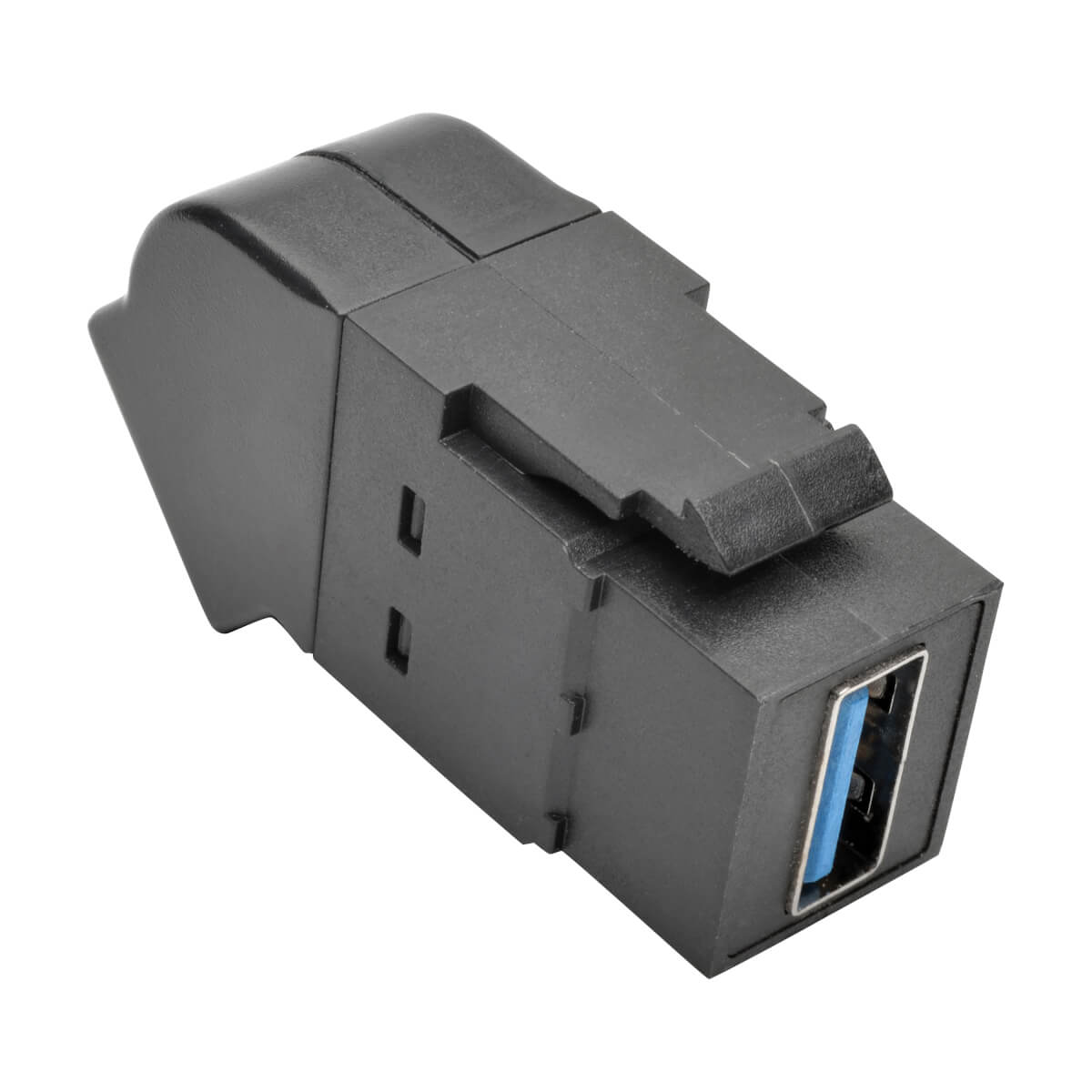 USB 3.0 All-in-One Keystone/Panel Mount Angled Coupler Female | Eaton