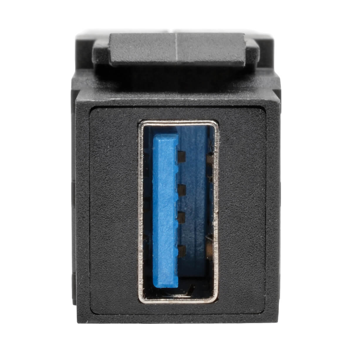 USB 3.0 All-in-One Keystone/Panel Mount Angled Coupler Female | Eaton