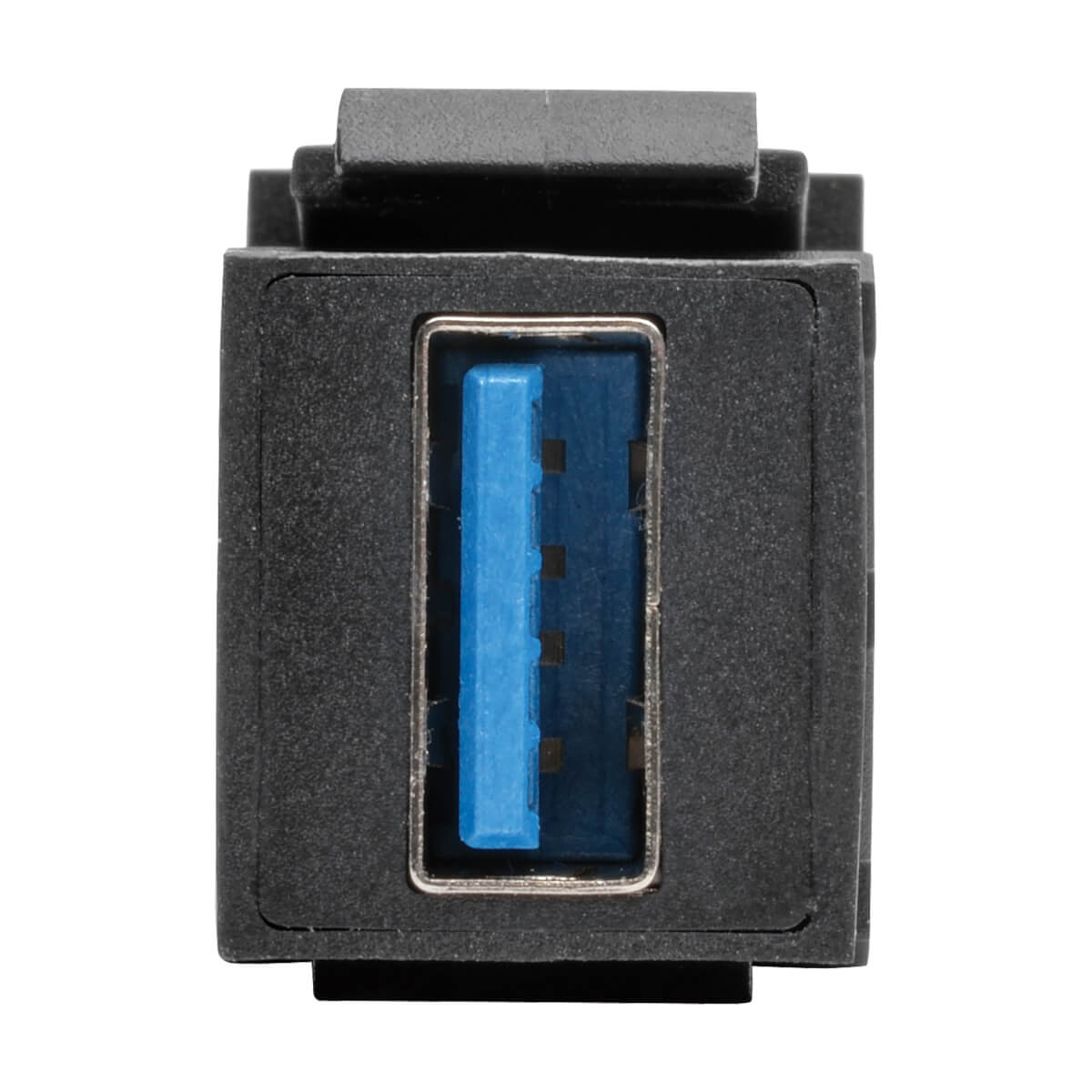 USB 3.0 All-in-One Keystone/Panel Mount Coupler, Black | Eaton