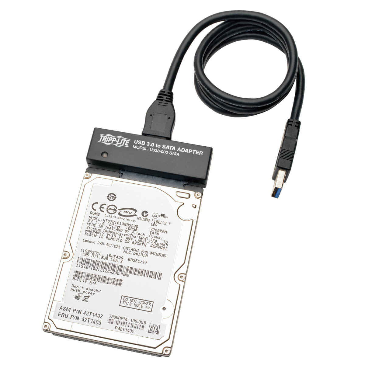 USB 3.0 to SATA III Adapter for SATA Hard Drives | Eaton