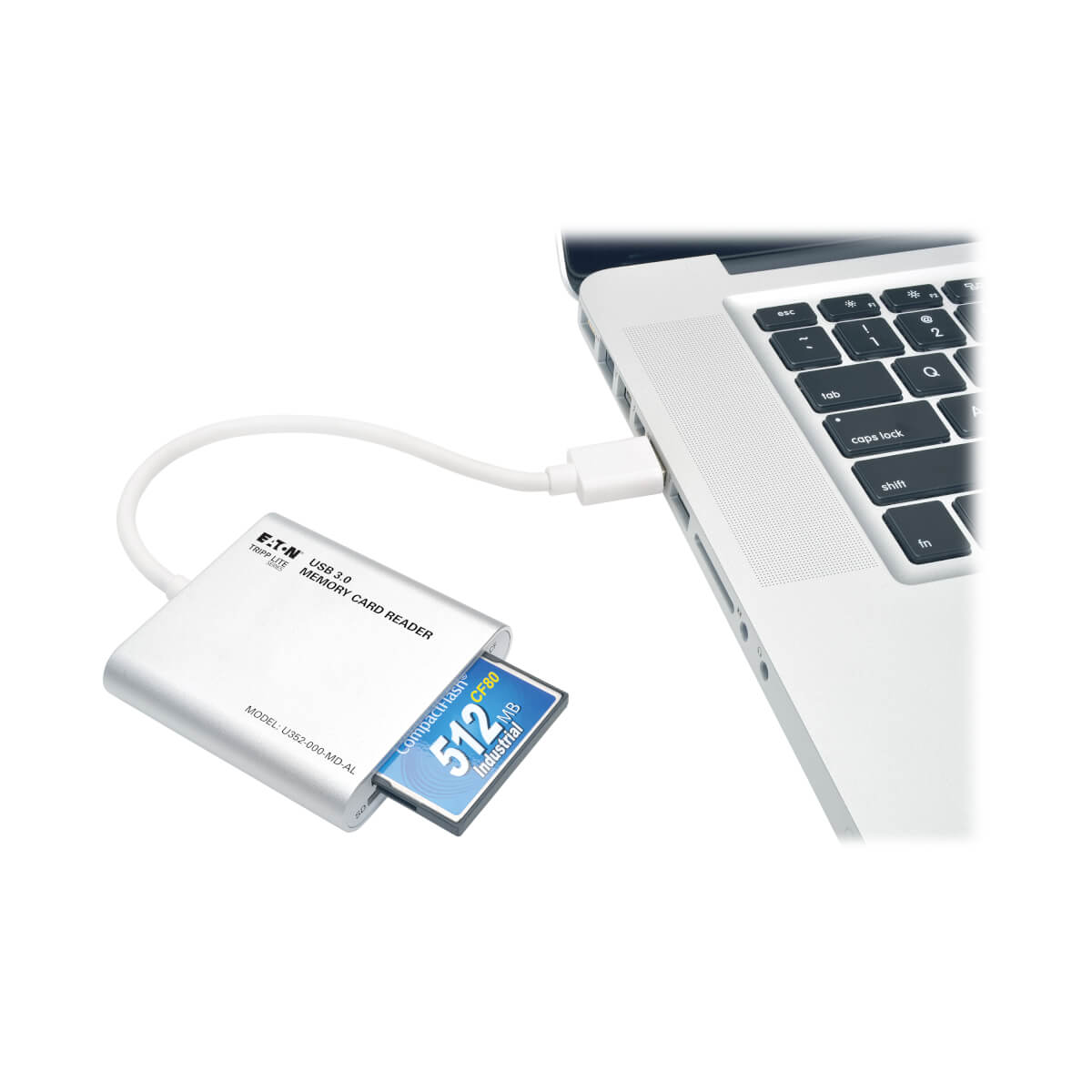 USB 3.0 Multi-Drive Memory Card Reader/Writer, Aluminum Case | Eaton