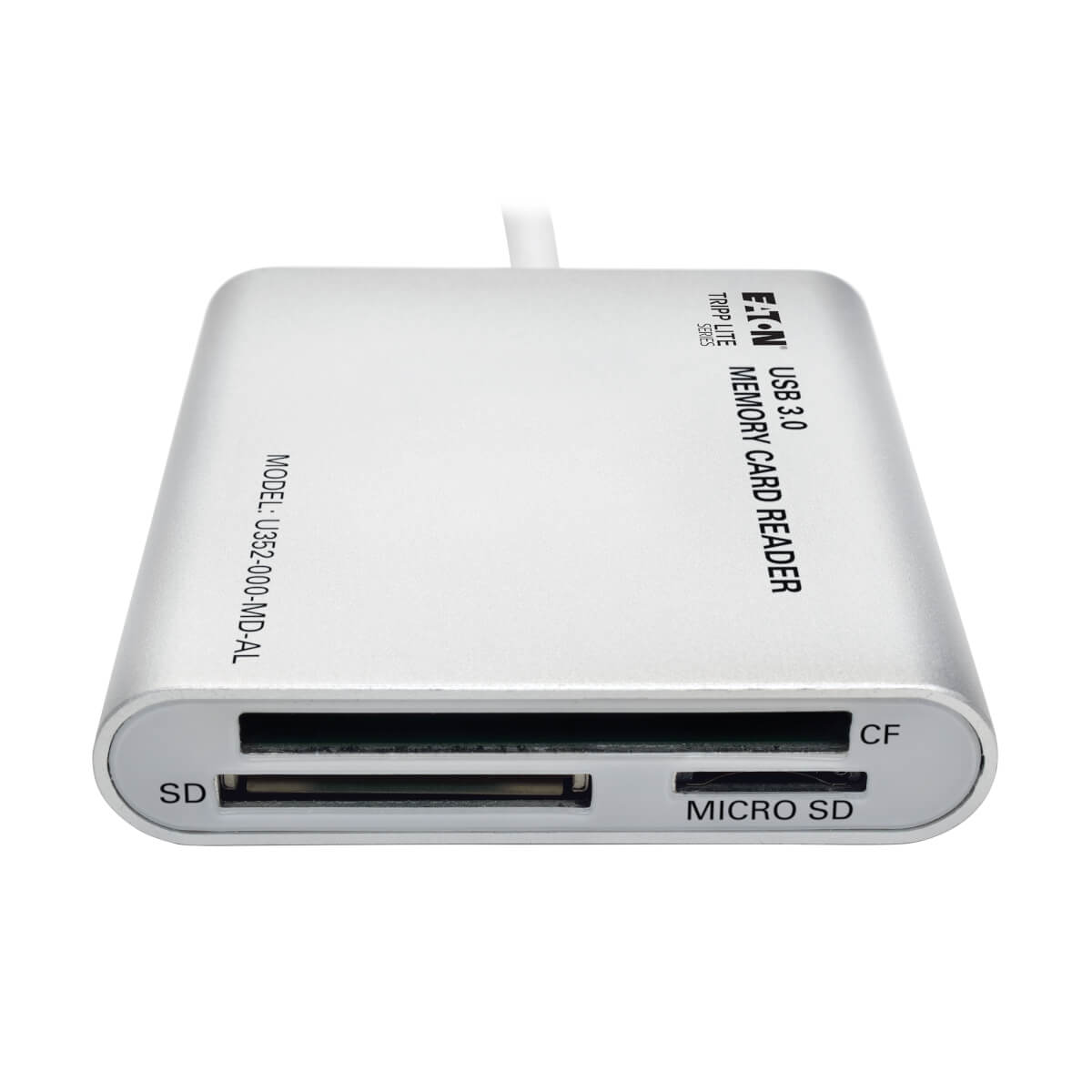 USB 3.0 Multi-Drive Memory Card Reader/Writer, Aluminum Case | Eaton