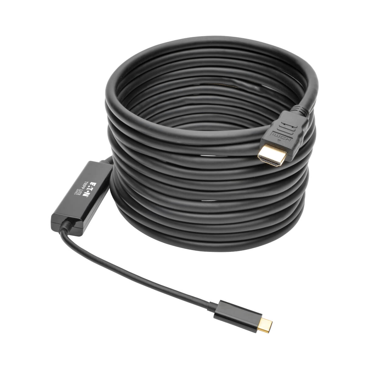 USB-C to HDMI Adapter Cable, 4K, HDCP, Black, 16 ft. | Eaton