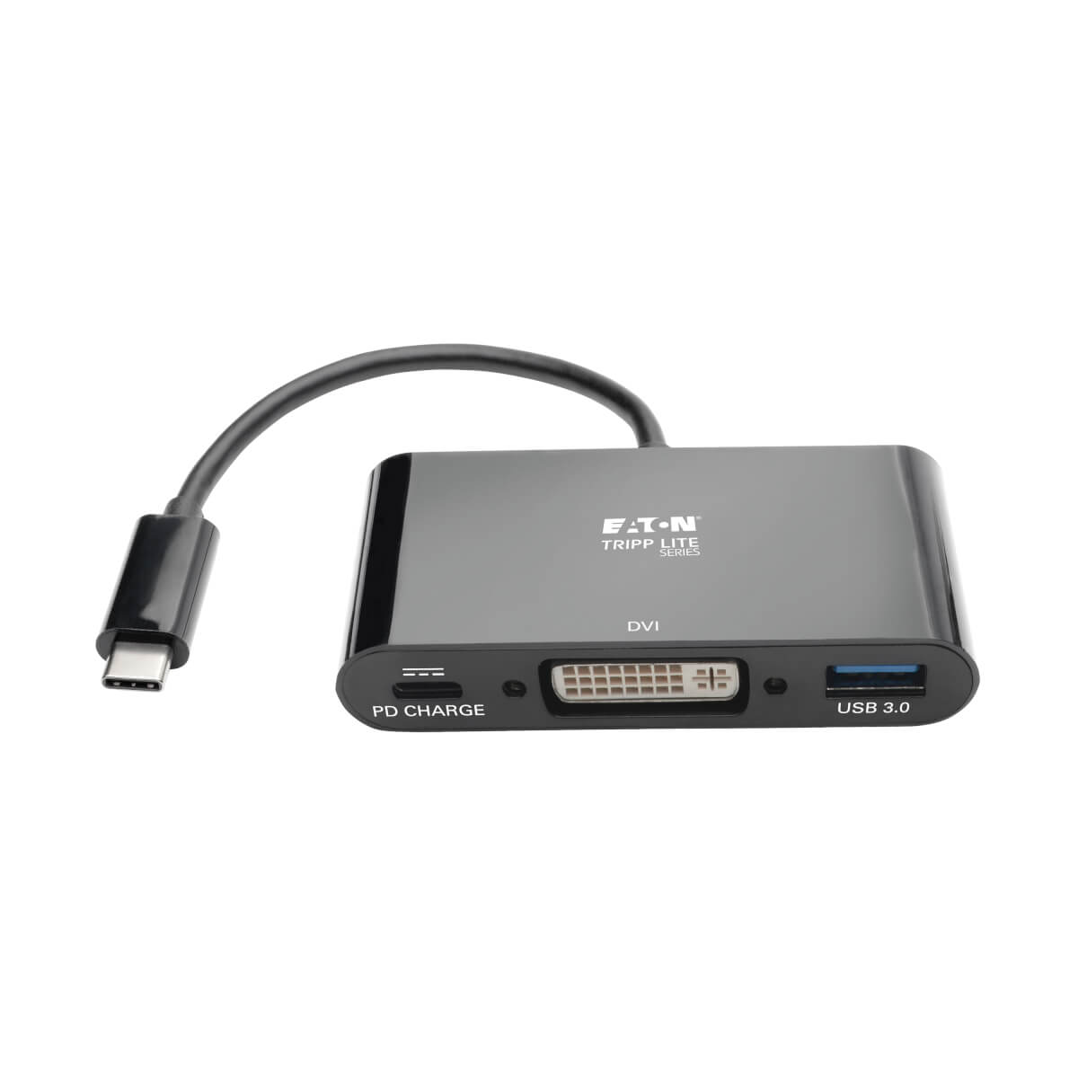 USB-C to DVI Adapter, USB-A Hub, Thunderbolt | Eaton