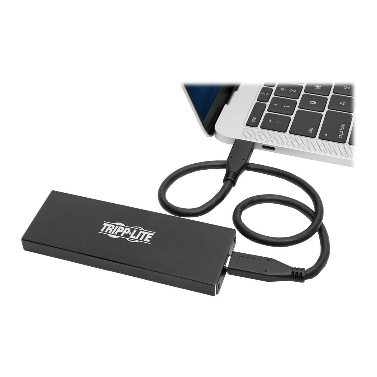 USB 3.1 Gen 2 USB-C to M.2 NGFF SATA SSD B-Key Enclosure Adapter | Eaton